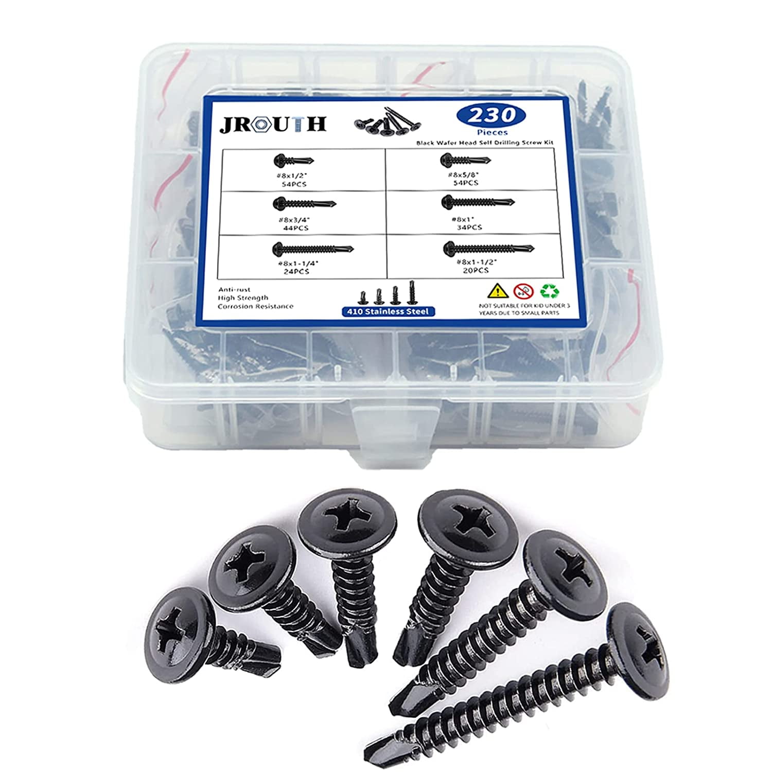 Self Drilling Screws - #8 x 1/2'' to 1-1/2''Modified Truss Head Screw ...
