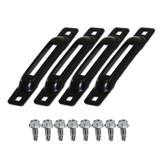 Self-Drillng Screws E-Track Single Strap Anchors - Black Powder Coated ...