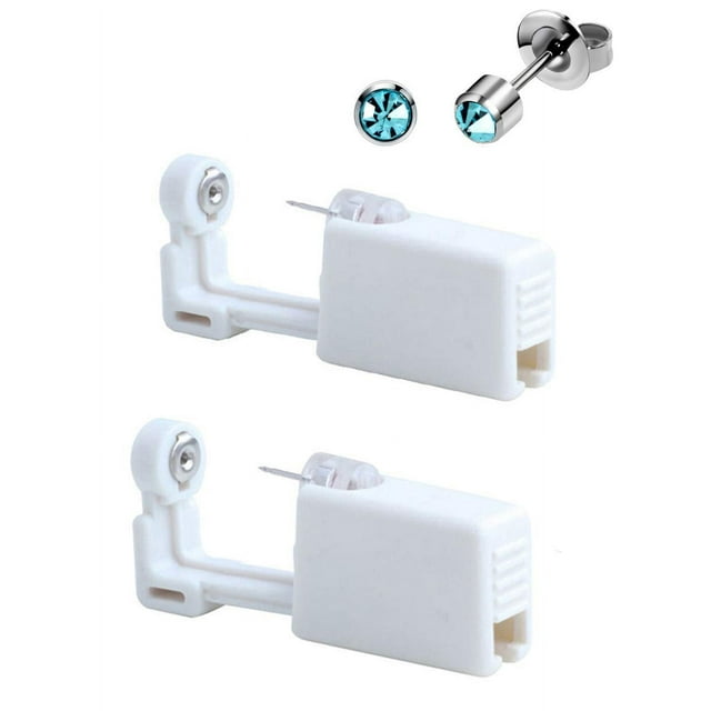 Self Ear Piercing Gun Disposable Body Piercing Kit With 3mm Ear Stud ...