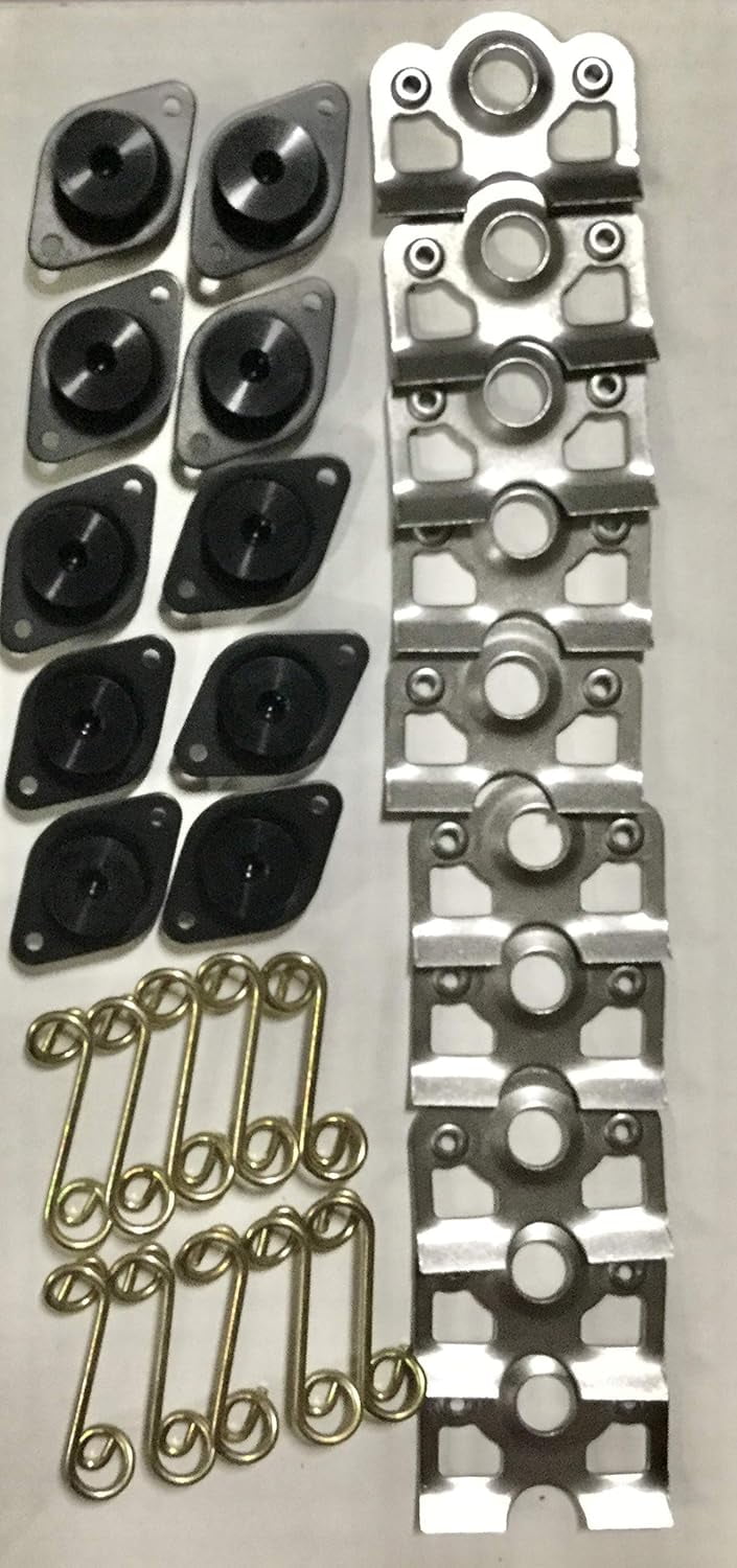 Self Ejecting Dzus Fasteners Black Aluminum .500 Reach with Springs and ...