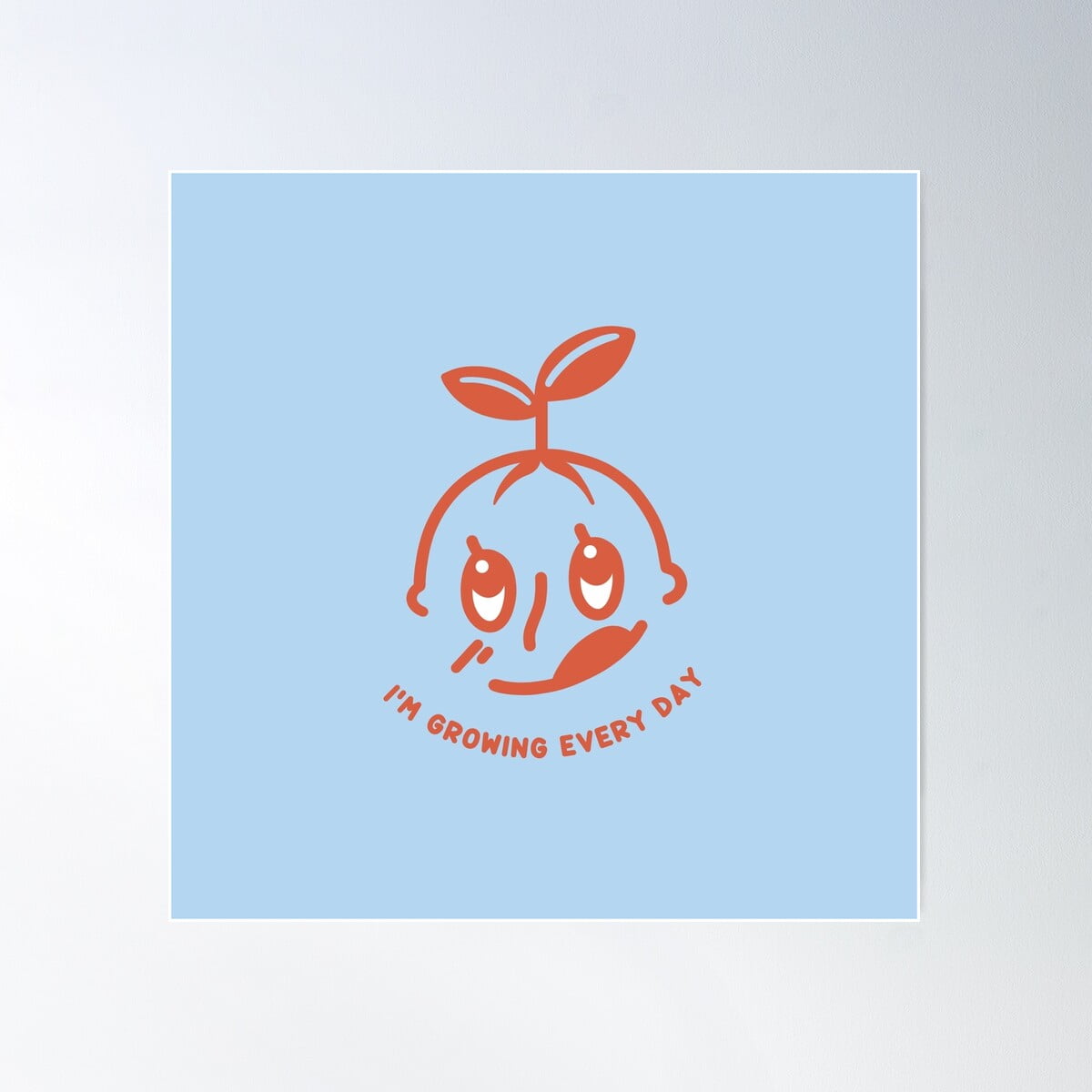 Self Empowerment I Am Growing Everyday Poster Wall Art, Modern Wall ...