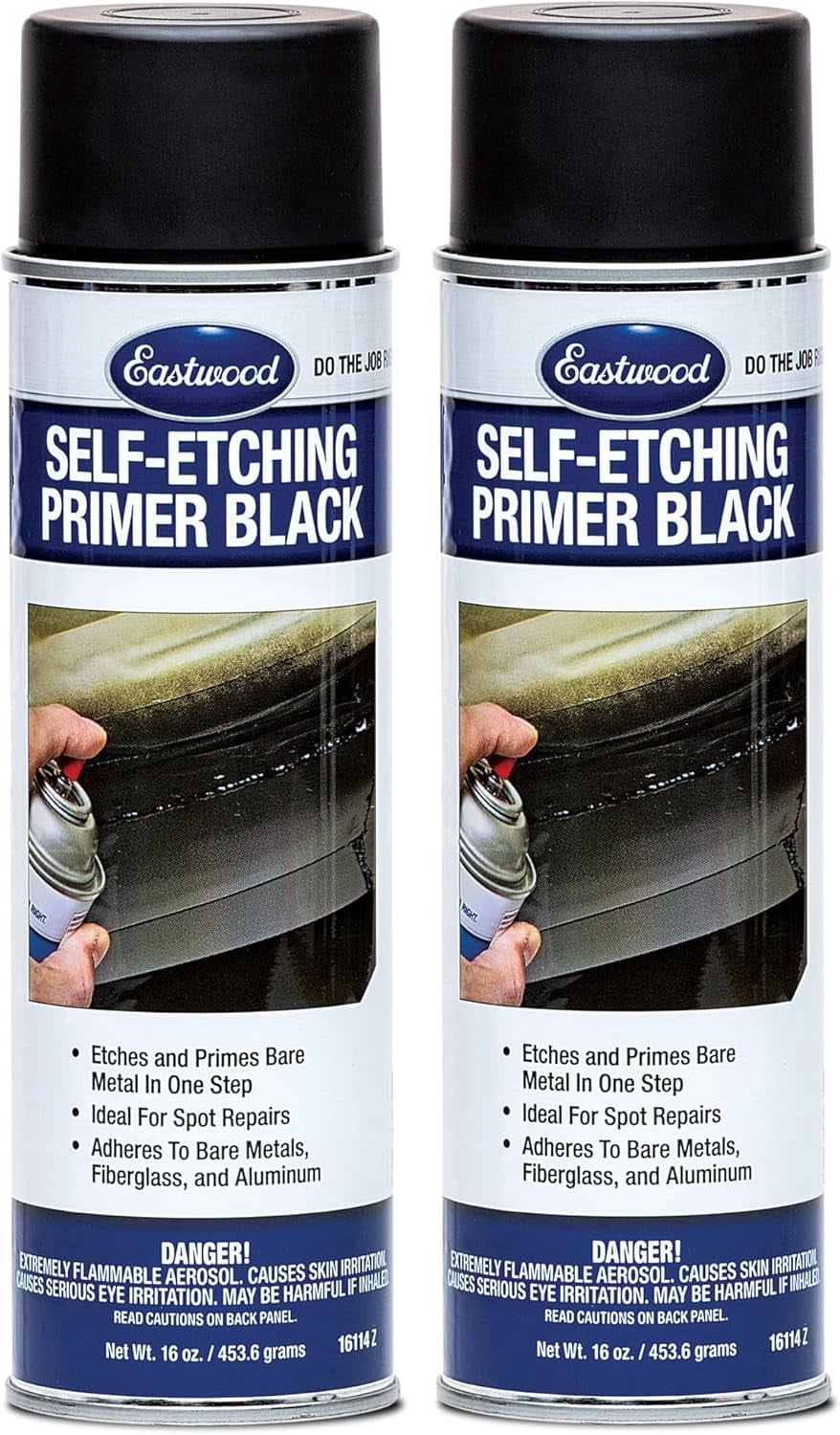 Self Etching Primer Spray Paint Aerosol Black 16 oz. | 2 Pack - Walmart.com