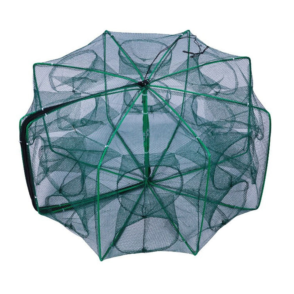 Self-Folding Fishing Trap Net Fish Bait Trap for Fishing Crayfish Crab ...