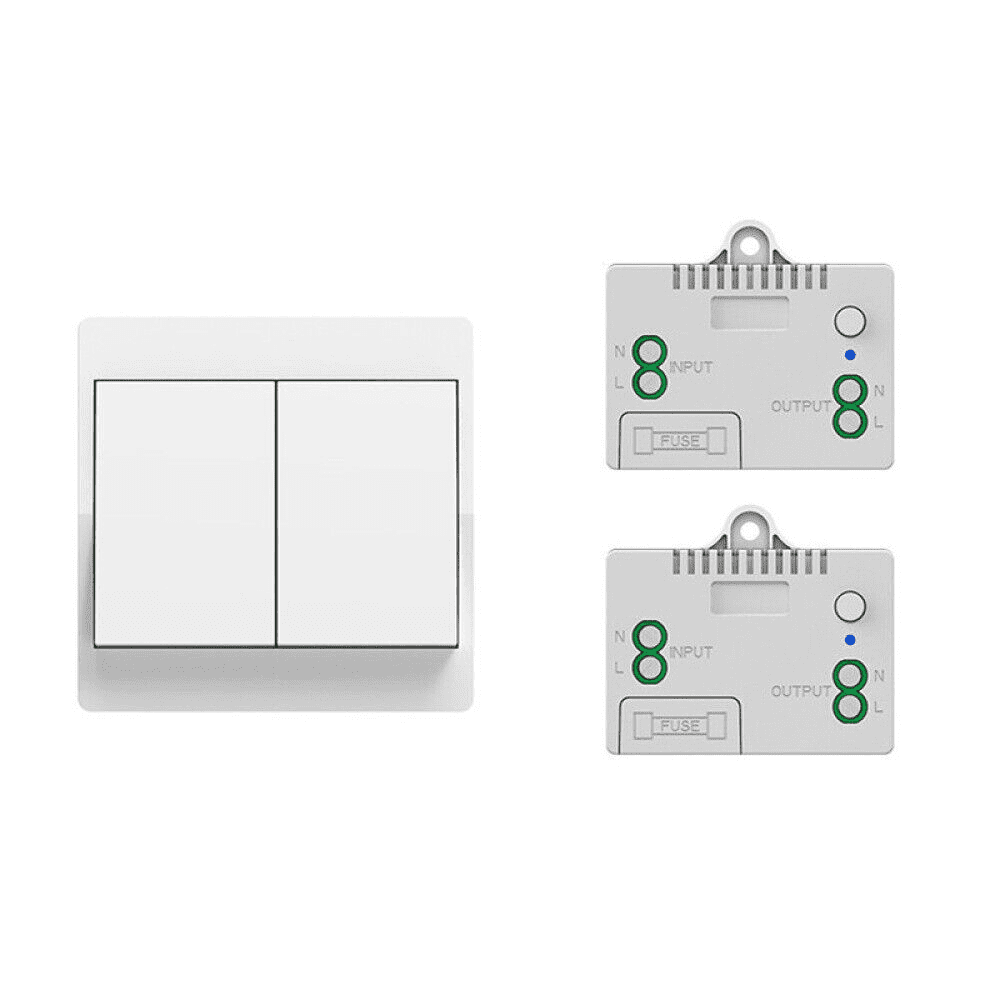 Self-Generating Wireless Light Switch & Receiver Kit, No-Wiring, 12V ...