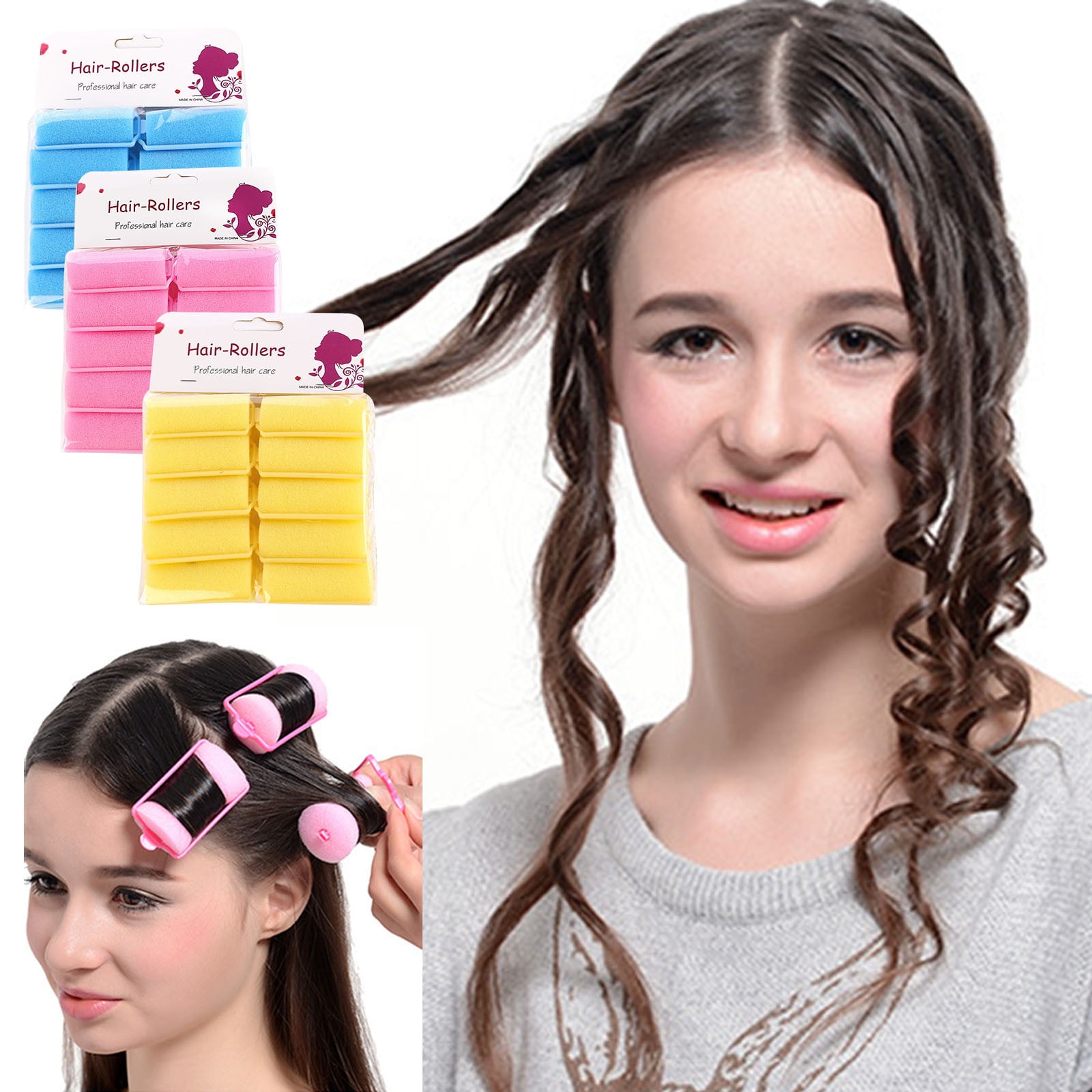 Self Grip Hair Roller Set,Hair Roller Set, Curlers,Hair Rollers For ...