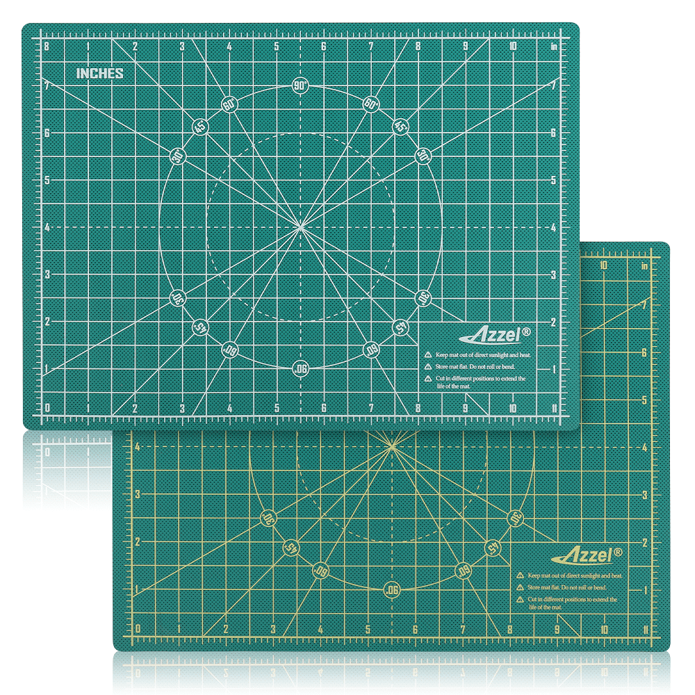 Self Healing Rotary Cutting Mat 9" x 12" inch Double Sided Non-slip PVC ...