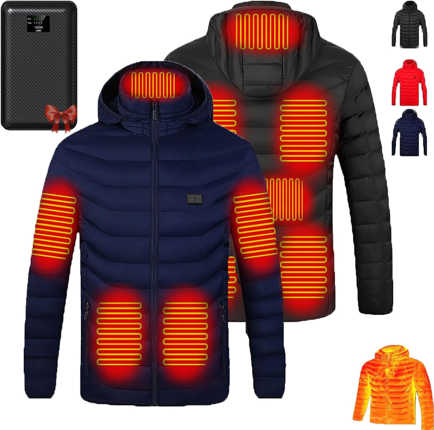 Self Heating Jacket, Pufftek Self Heating Jacket, Unisex Heated Jacket ...
