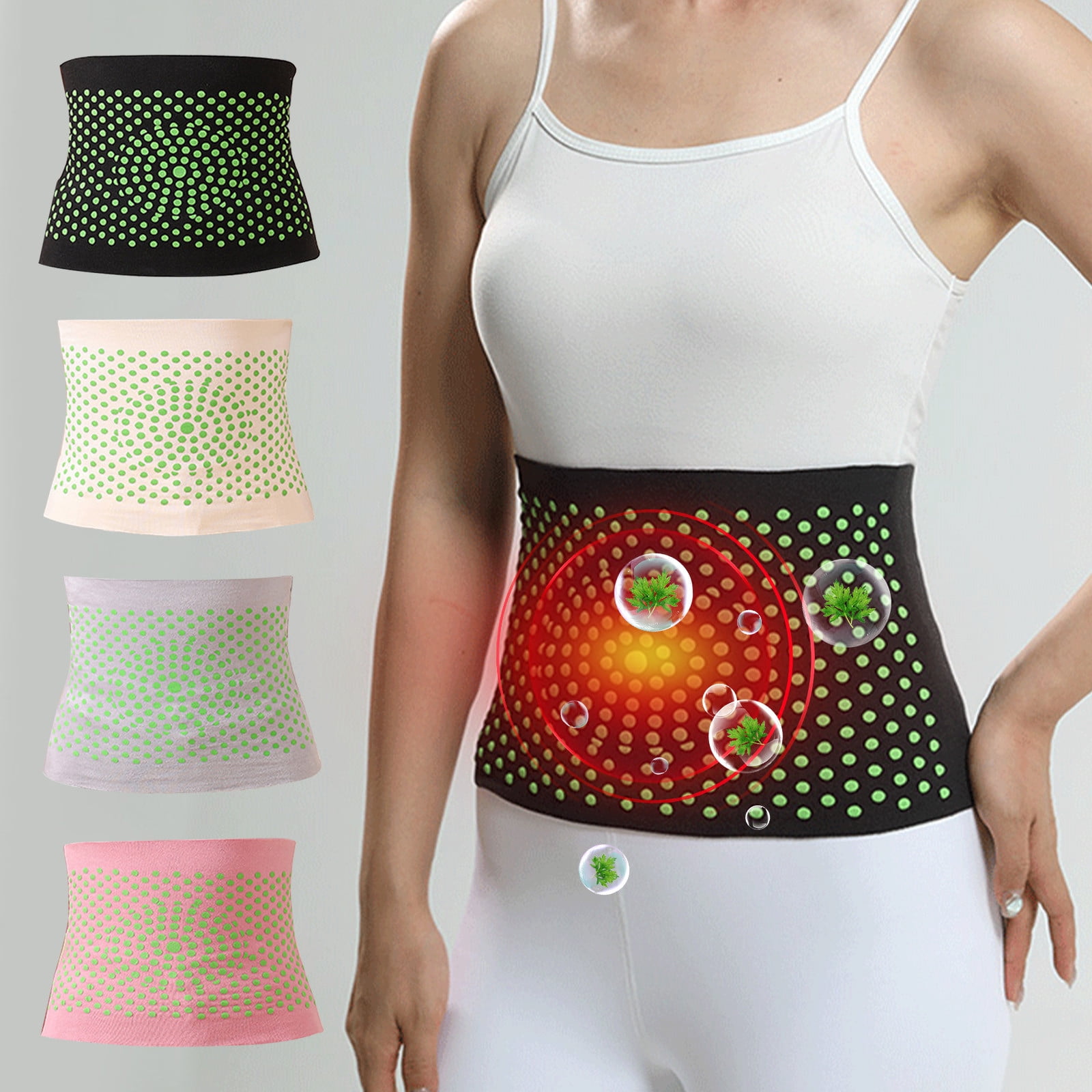 Self Heating Lumbar Support, Breathable Waist Belt, Lower Back Pain ...