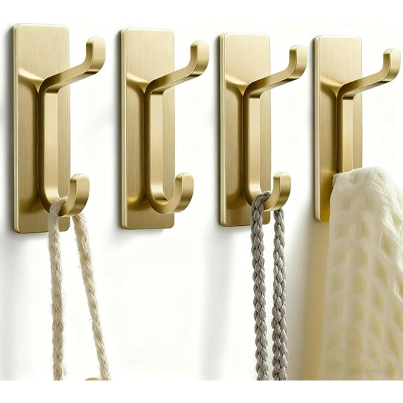 Self Hooks, Extra Sticky 10LB (), Stainless, Wall and Door Hooks for ...