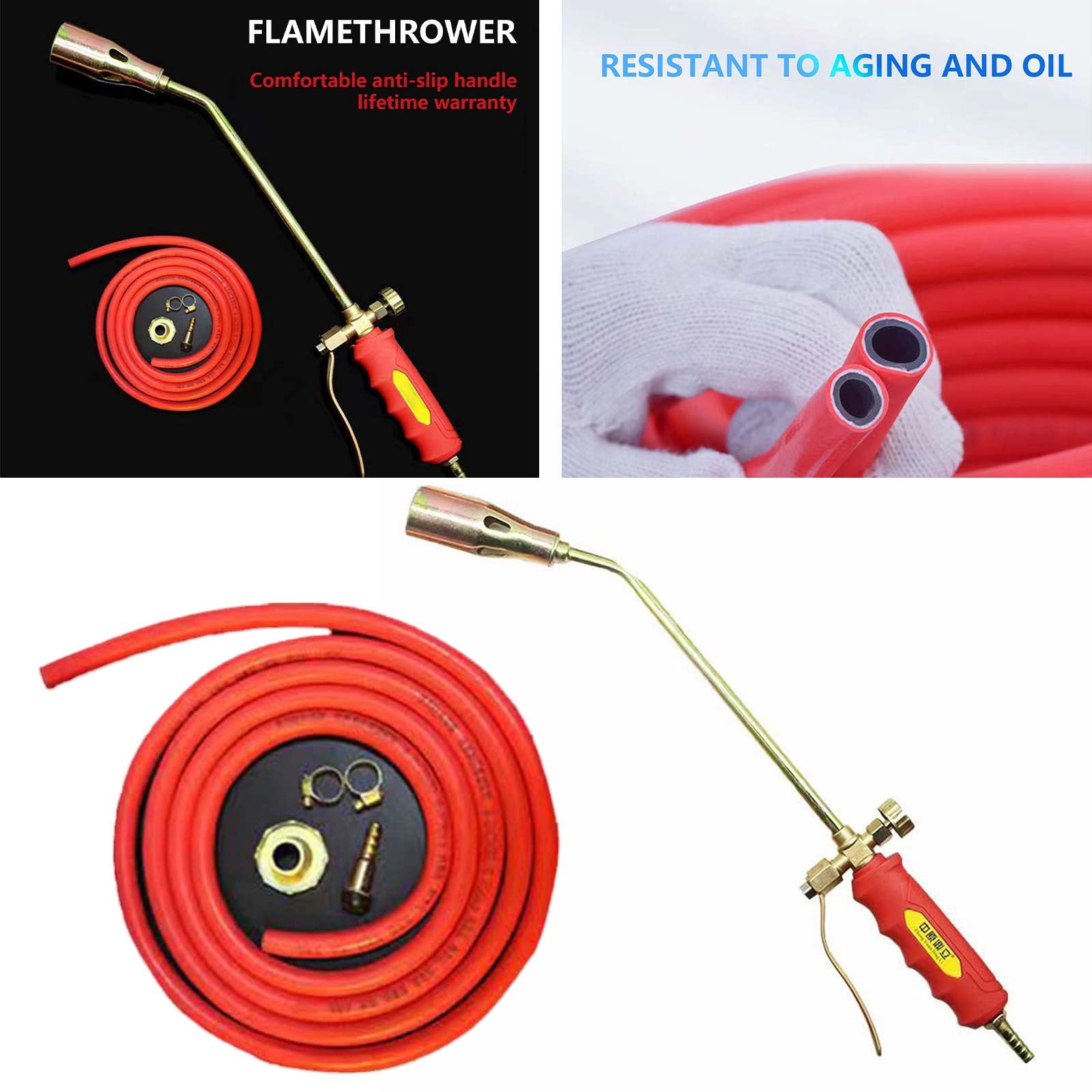 Self-Igniting Propane Torch, High Output Burner for Weeding, Snow ...
