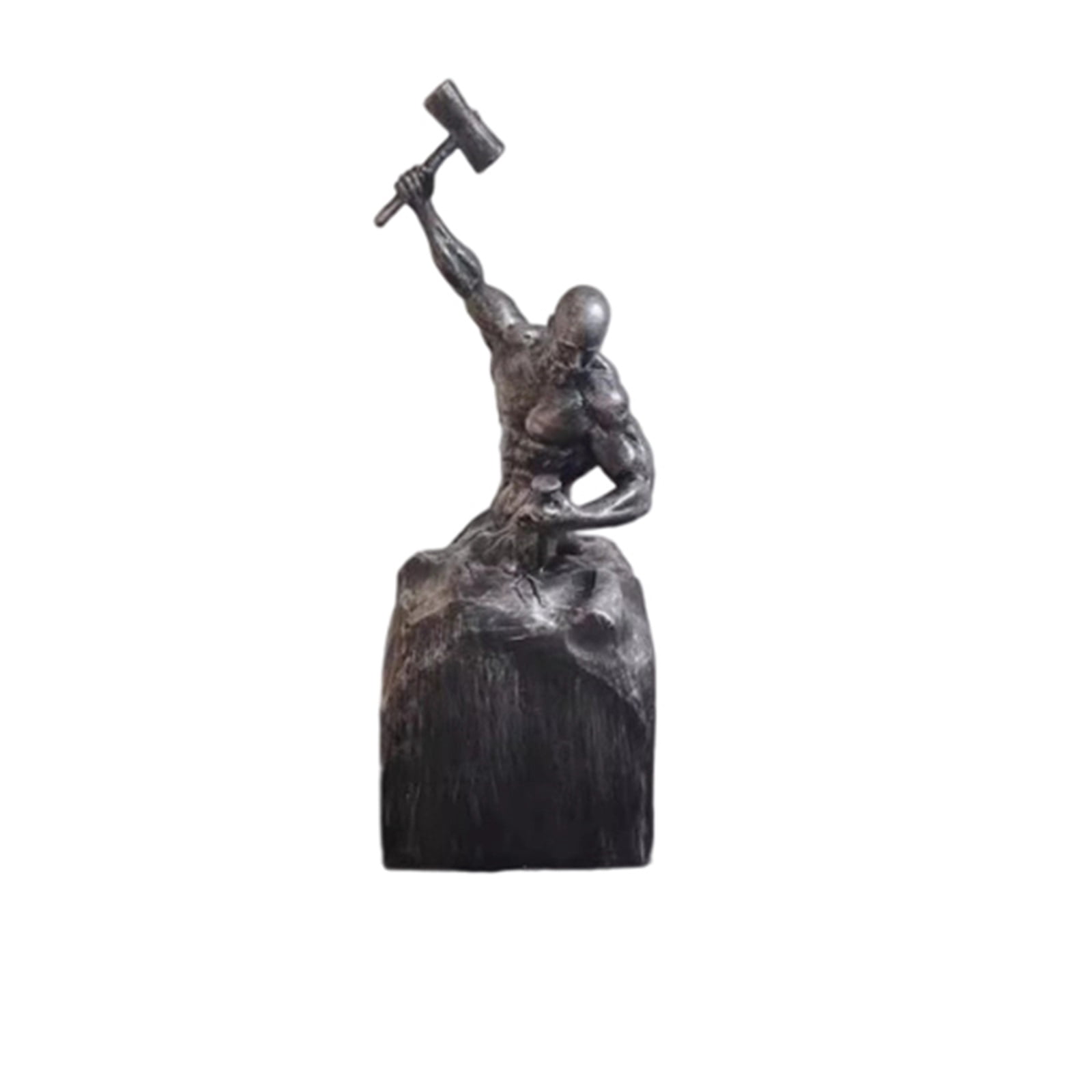 Self - Improvement Figure Statue - Silver Self - Carving Inspirational ...
