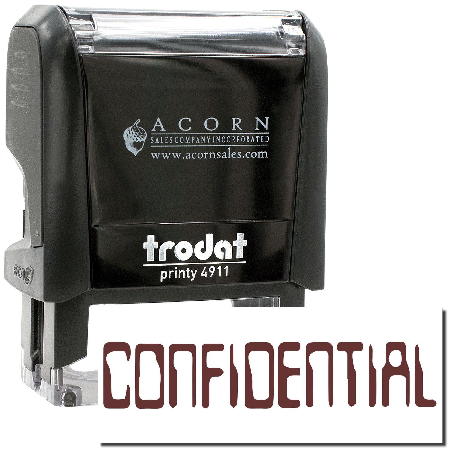 Self-Inking Barcode Confidential Stamp, Trodat Printy 4911, Press and ...