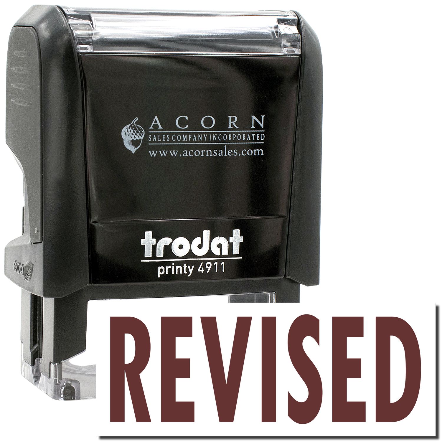 Self-Inking Bold Revised Stamp, Trodat Printy 4911, Press and Print ...