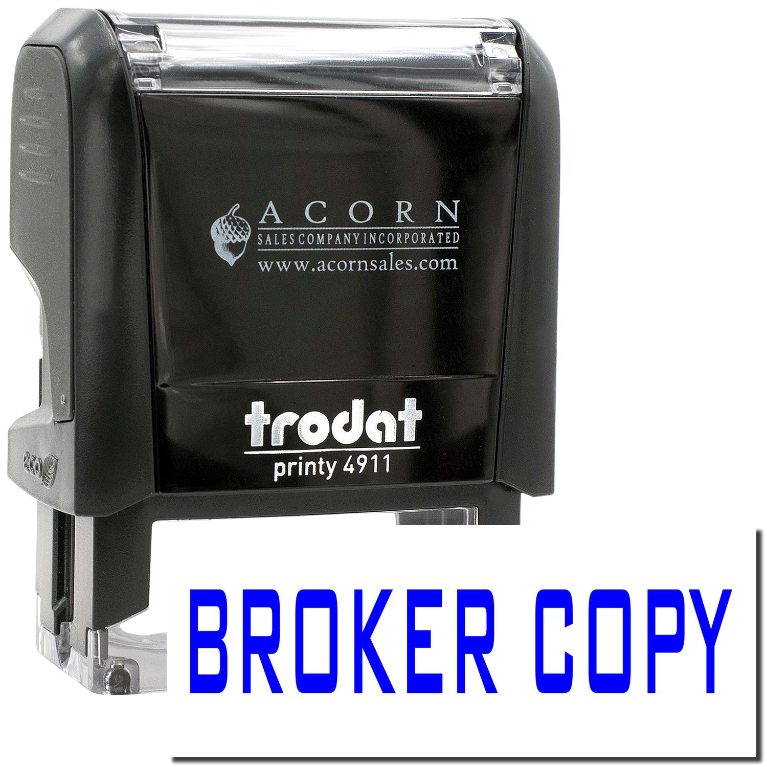 Self-Inking Broker Copy Stamp, Trodat Printy 4911, Press and Print ...