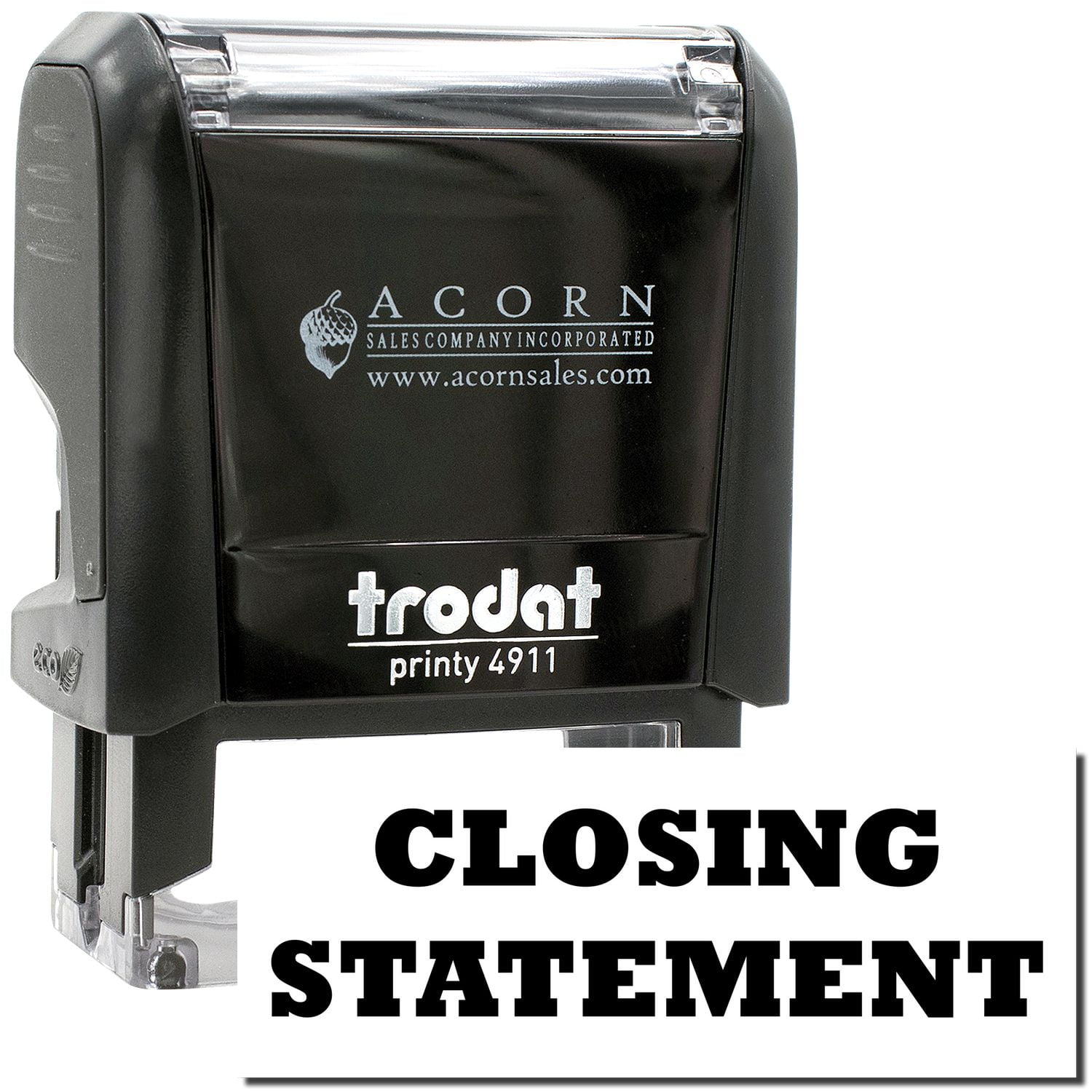 Self-Inking Closing Statement Stamp, Trodat Printy 4911, Press and ...