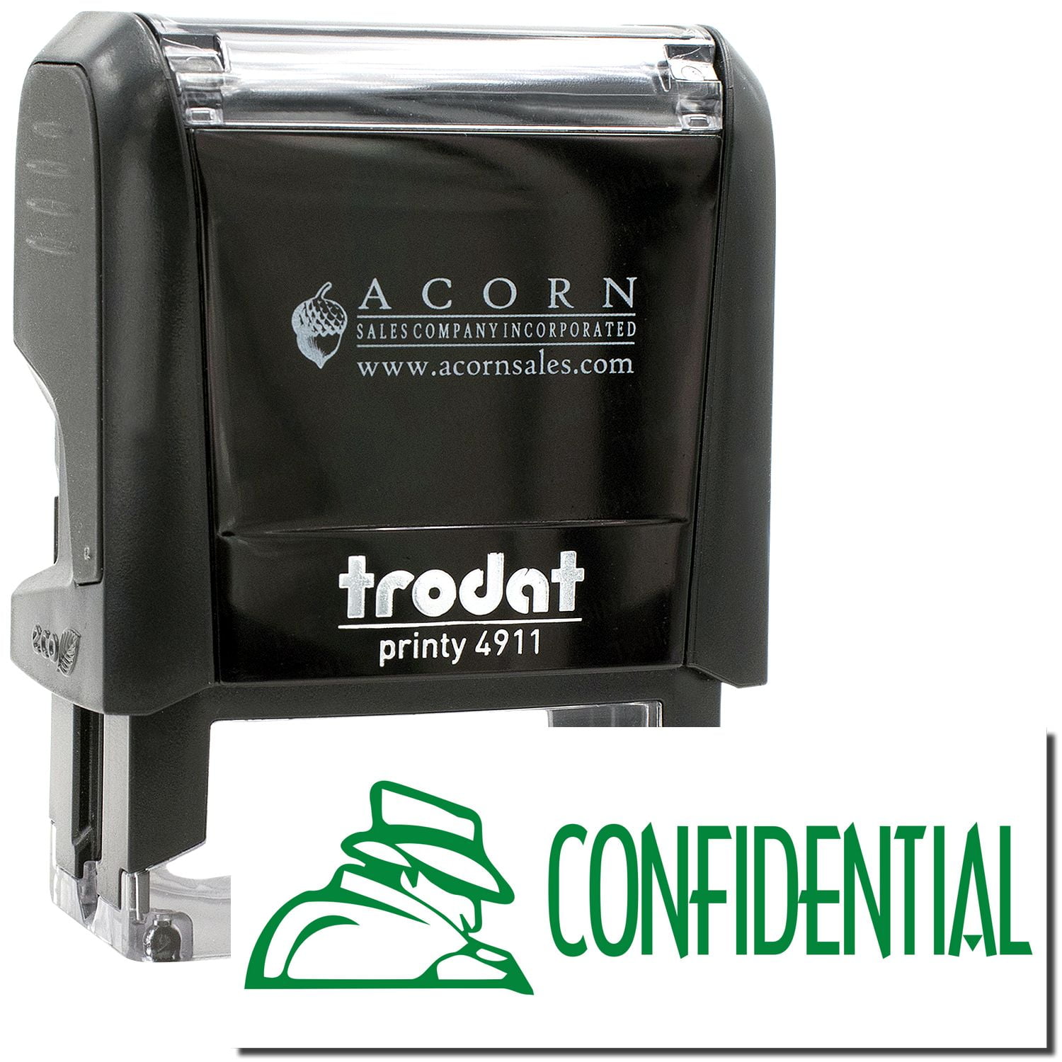 Self-Inking Confidential with Logo Stamp, Trodat Printy 4911, Press and Print Stamping ...