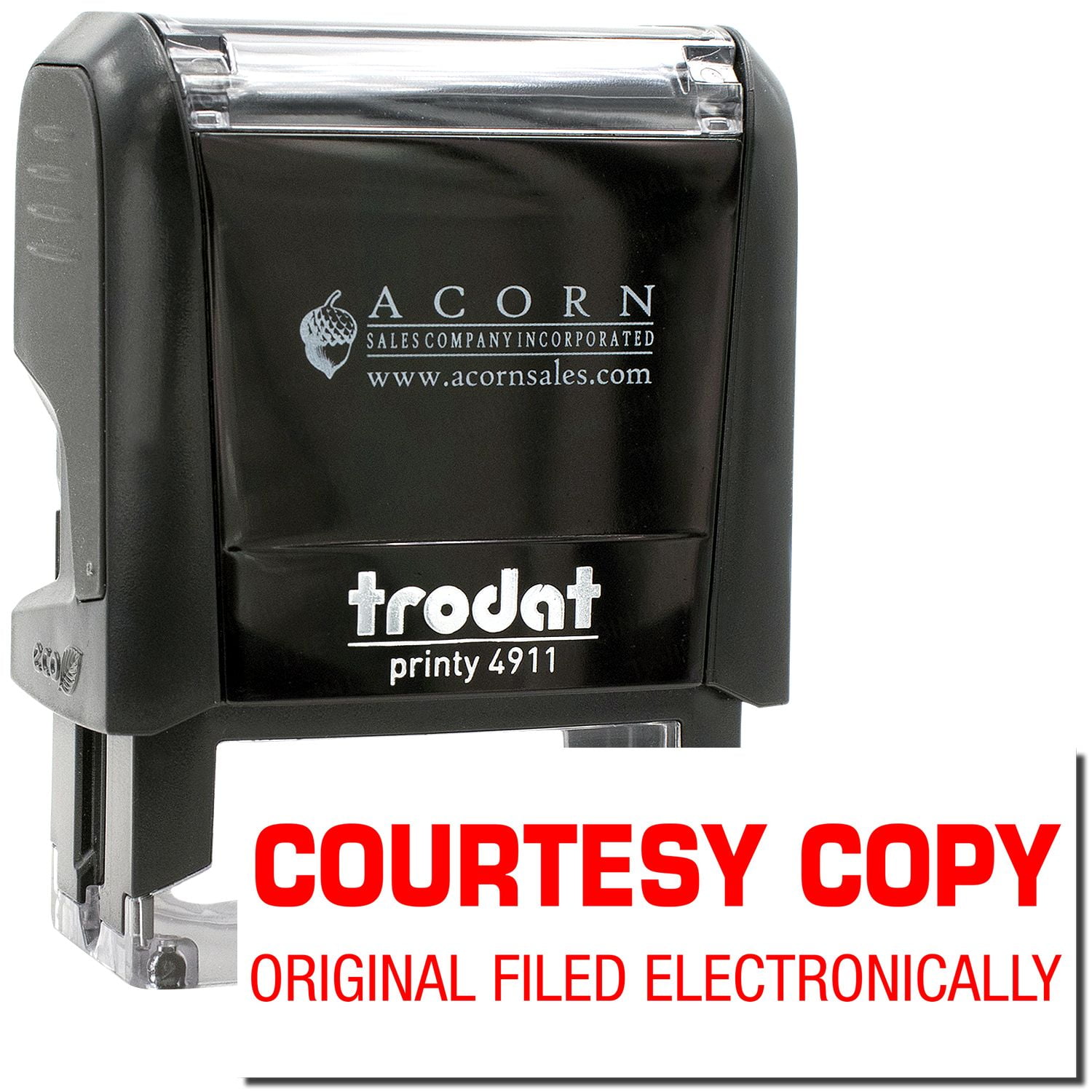 Self-Inking Courtesy Copy Original Filed Electronically Stamp, Trodat ...