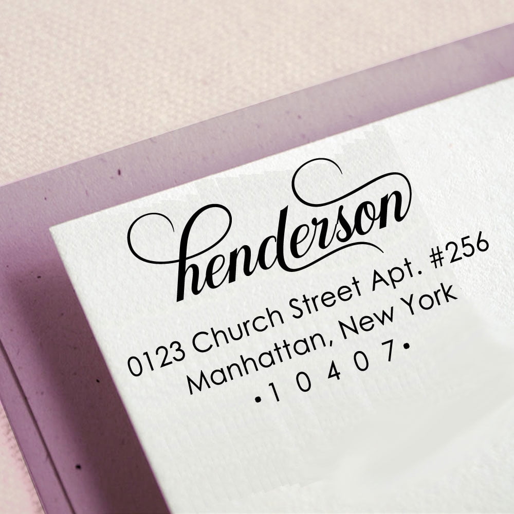 Self Inking Custom Return Address Stamp Personalized Rubber Stamp ...