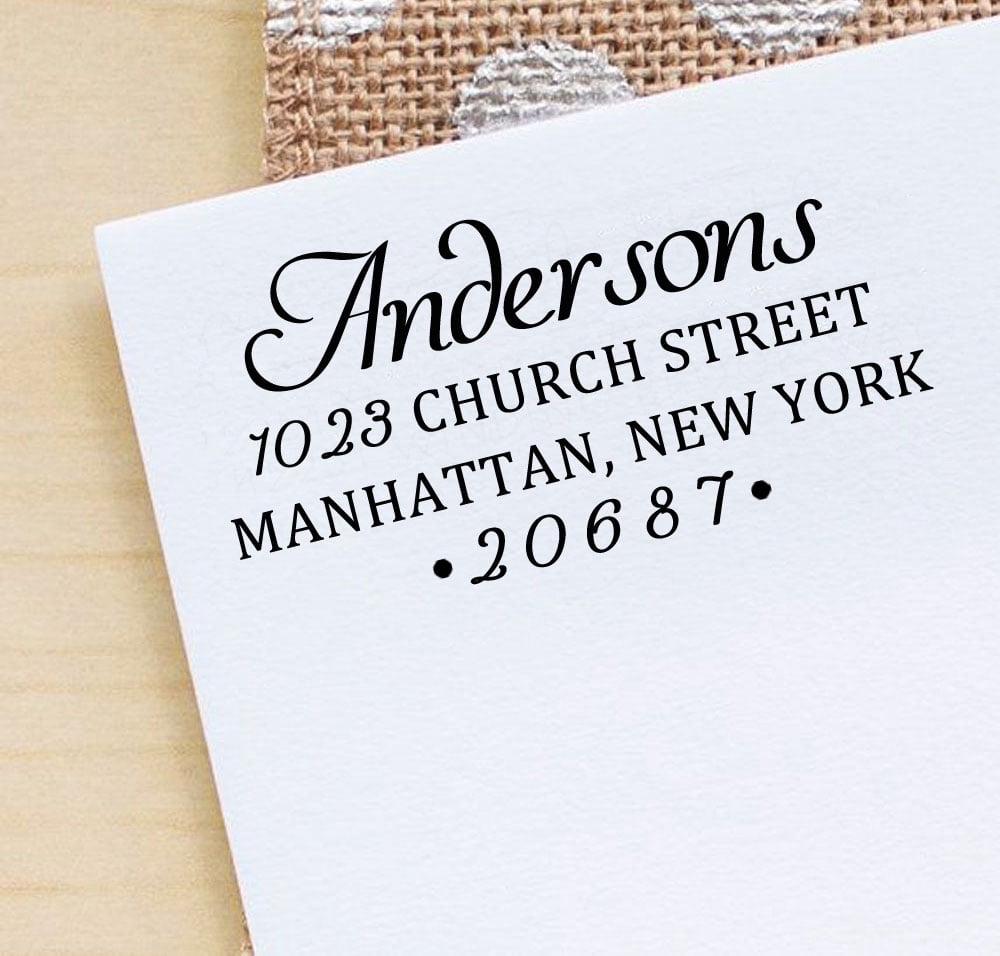 Self Inking Custom Return Address Stamp Personalized Rubber Stamp ...