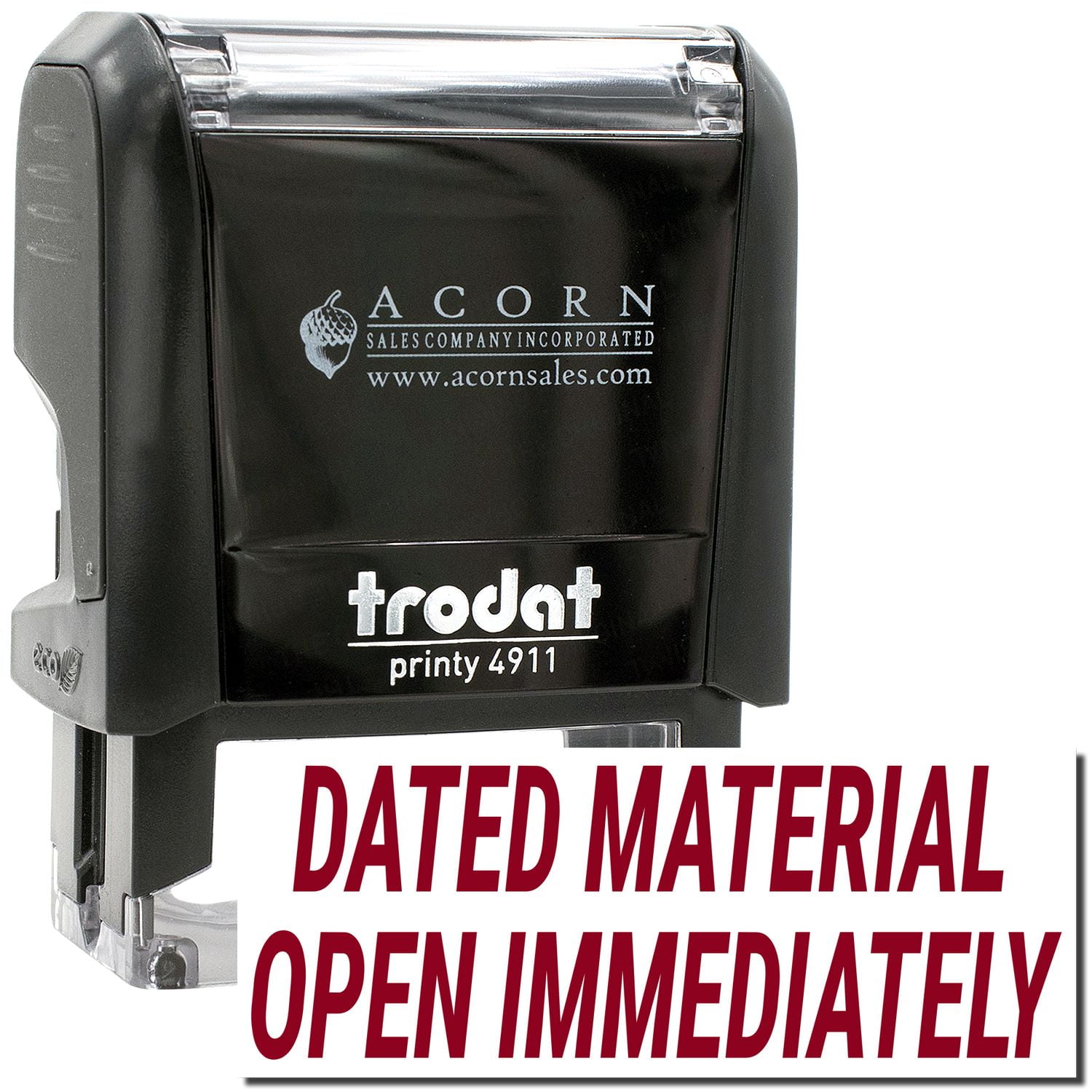 Self-Inking Dated Material Open Immediately Stamp, Trodat Printy 4911 ...