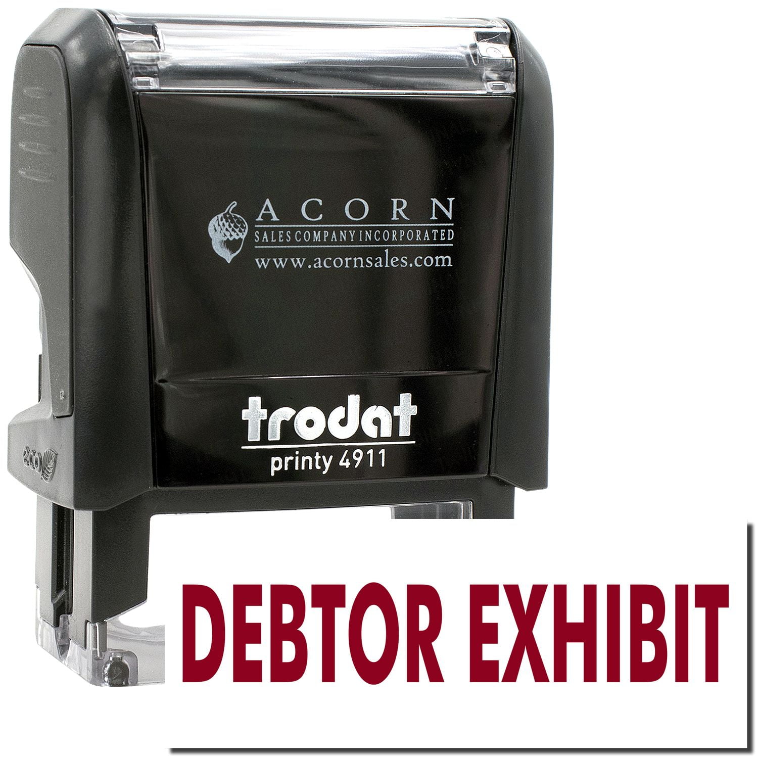 Self-Inking Debtor Exhibit Stamp, Trodat Printy 4911, Press and Print ...
