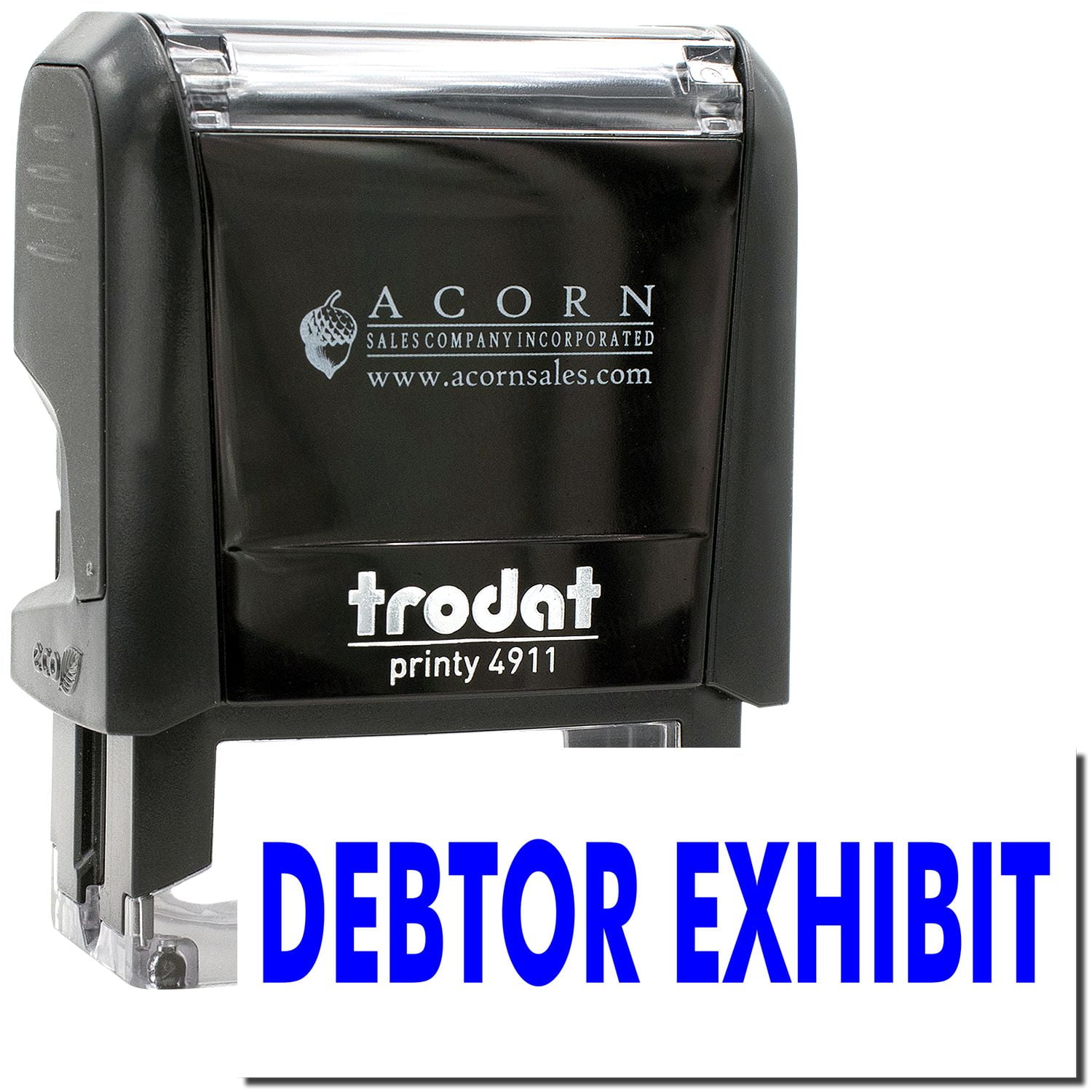 Self-Inking Debtor Exhibit Stamp, Trodat Printy 4911, Press and Print ...
