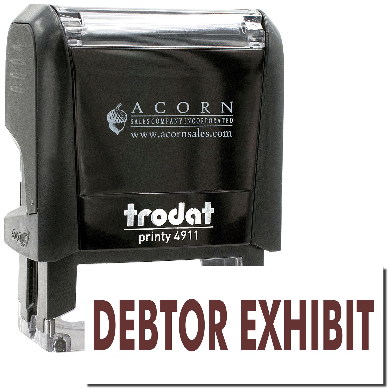 Self-Inking Debtor Exhibit Stamp, Trodat Printy 4911, Press and Print ...