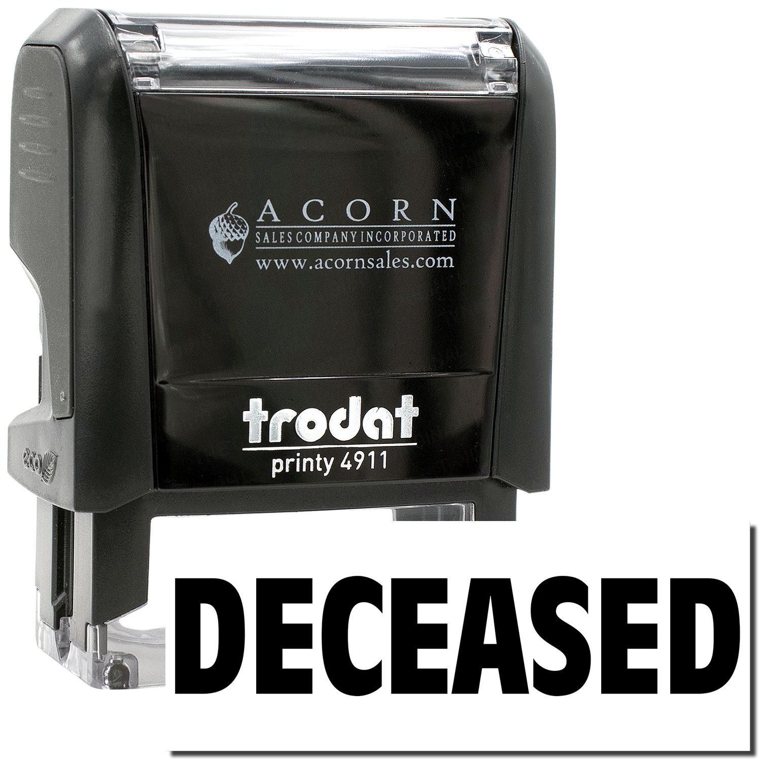 Self-Inking Deceased Stamp, Trodat Printy 4911, Press and Print ...