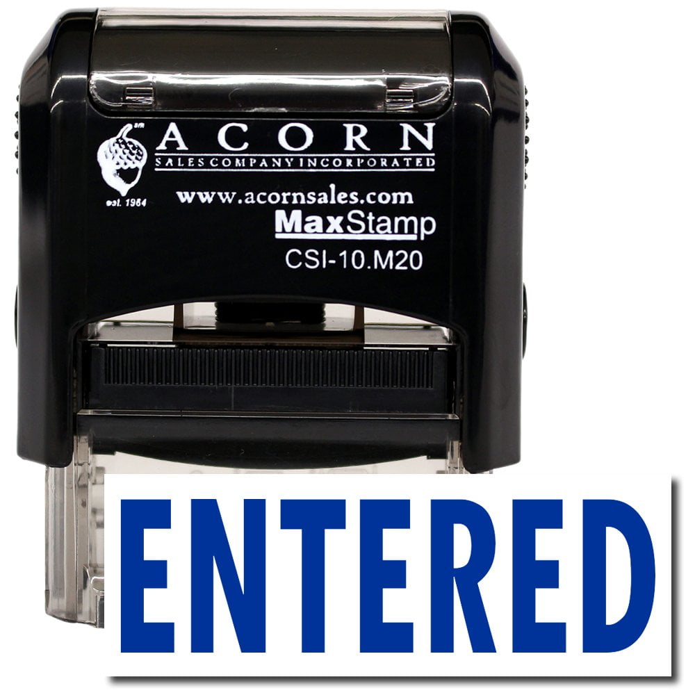 Self-Inking Entered Stamp with Pink Ink - Walmart.com