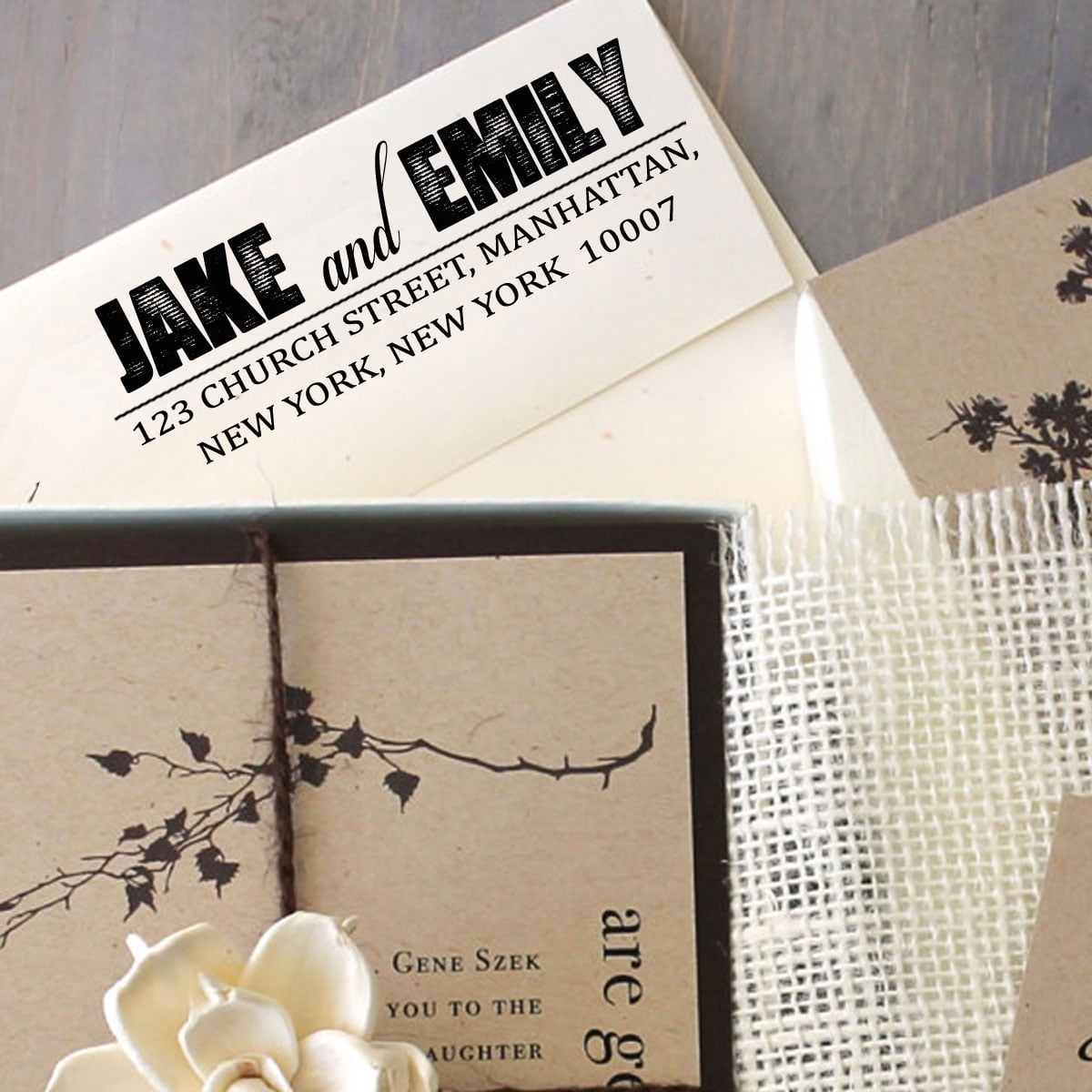 Self Inking Family Address Stamp Custom Stationary Pre Inked Saved The ...