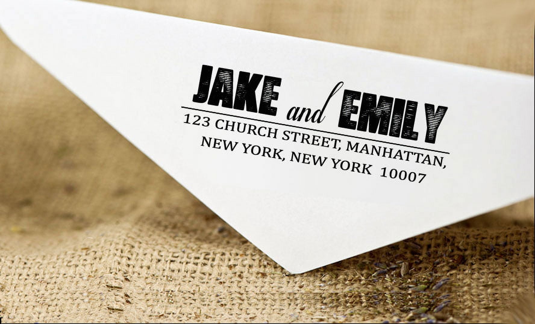 Self Inking Family Address Stamp Custom Stationary Pre Inked Saved The ...