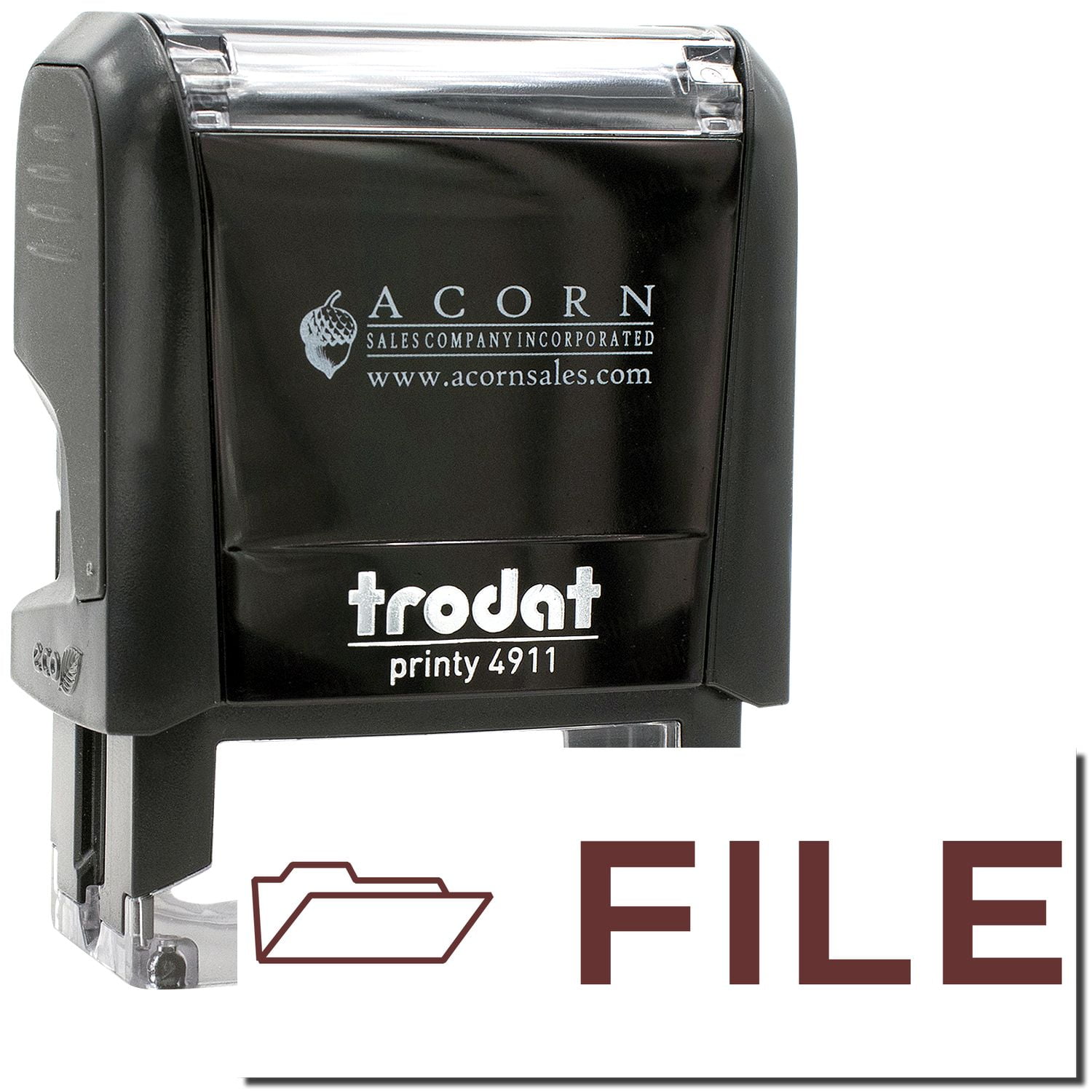 Self-Inking File with Envelope Stamp, Trodat Printy 4911, Press and ...