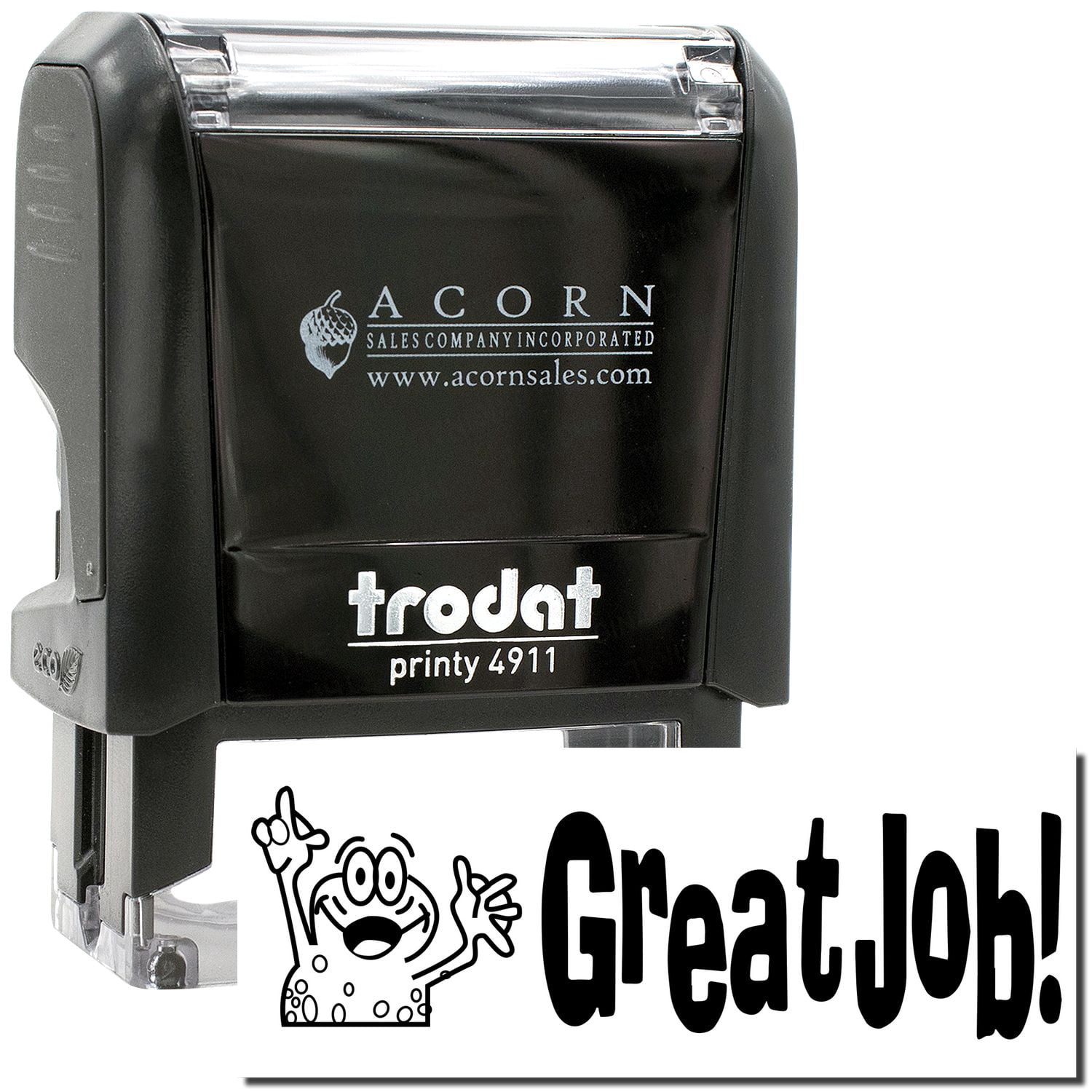 Self-Inking Great Job Stamp, Trodat Printy 4911, Press and Print ...