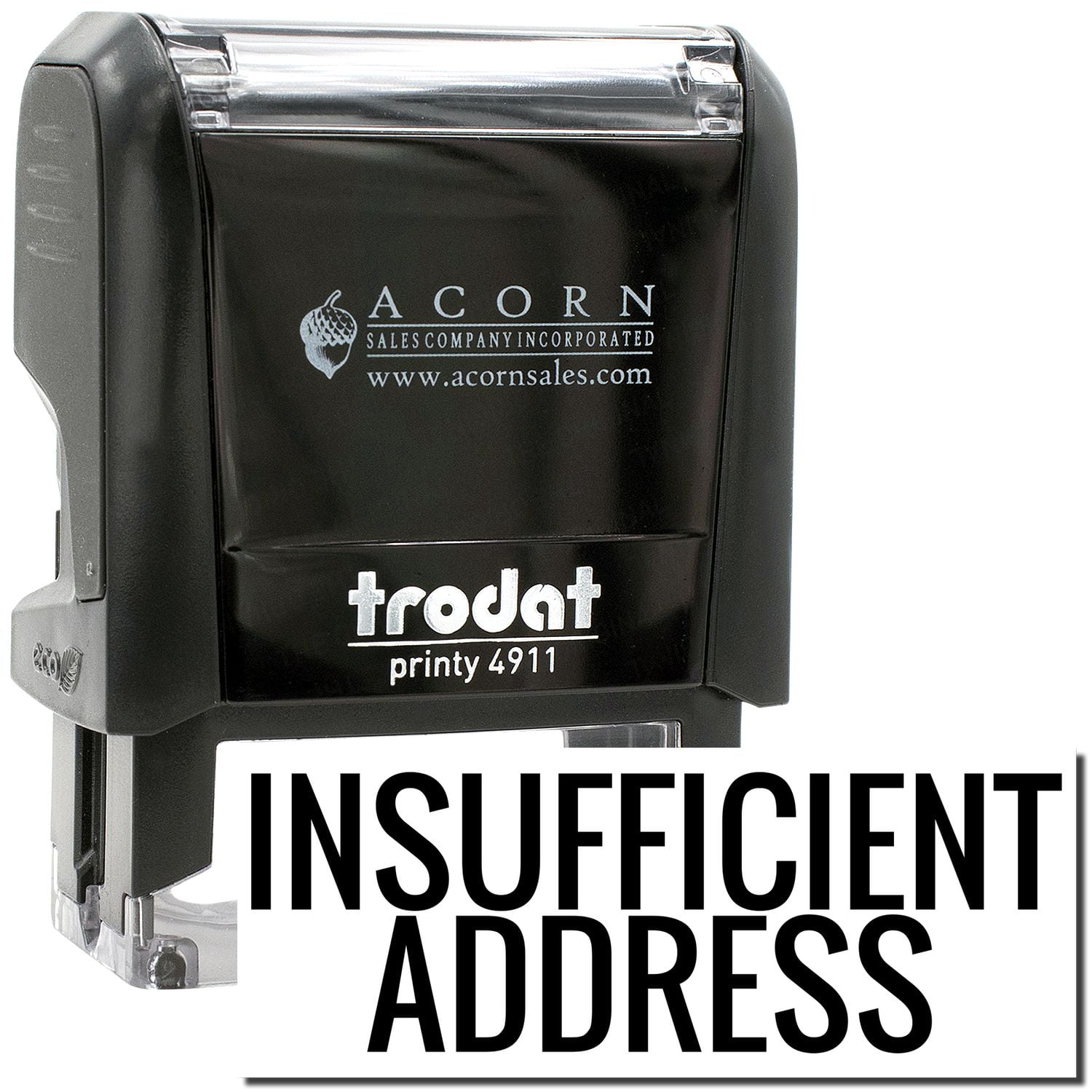 Self-Inking Insufficient Address Stamp, Trodat Printy 4911, Press and ...
