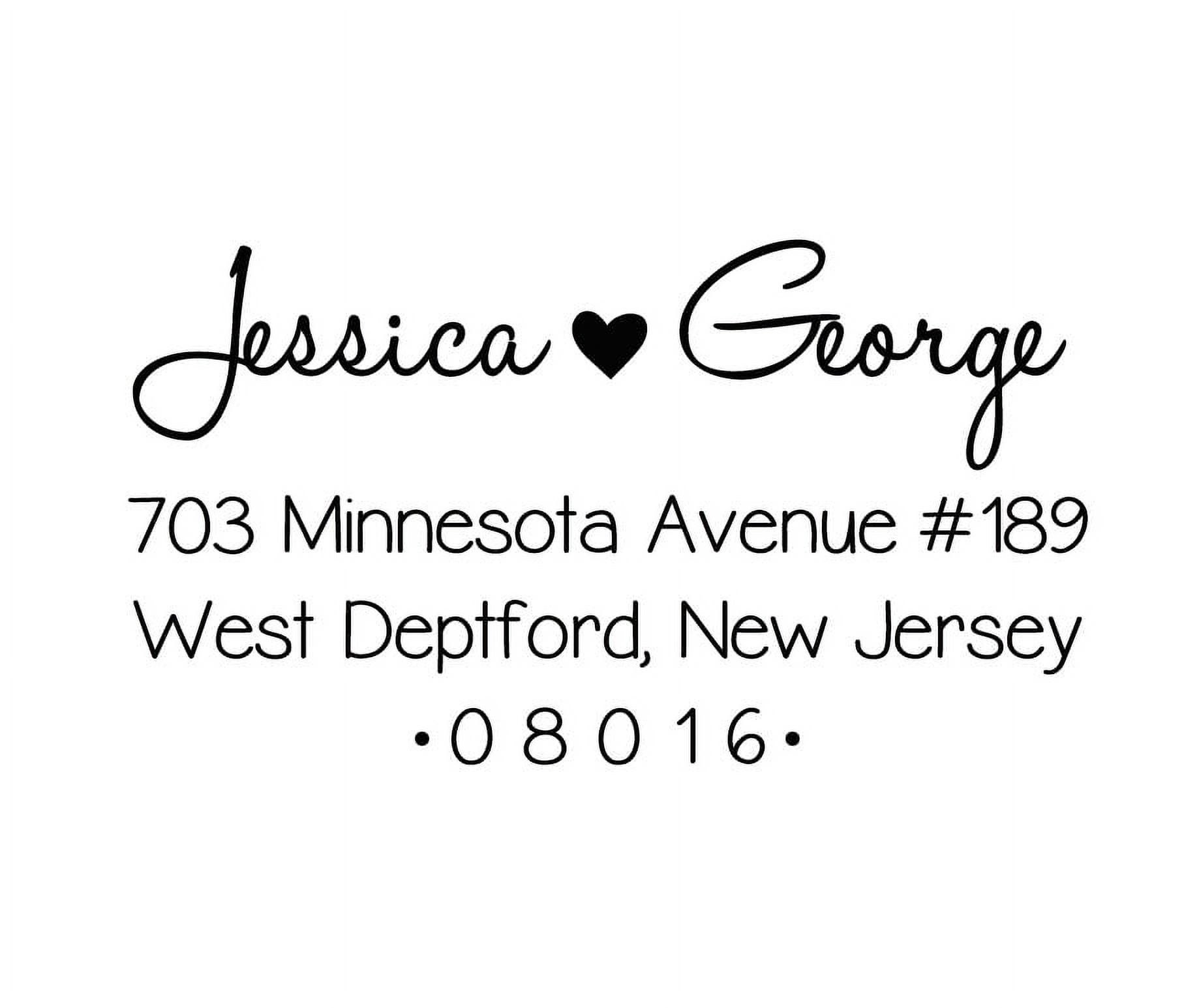 Self Inking Return Address Rubber Stamp Personalized Custom Wedding ...