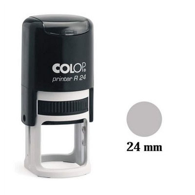 Self Inking Round Rubber Stamp Custom Mini Monogram/ Logo COLOP Stamper ...