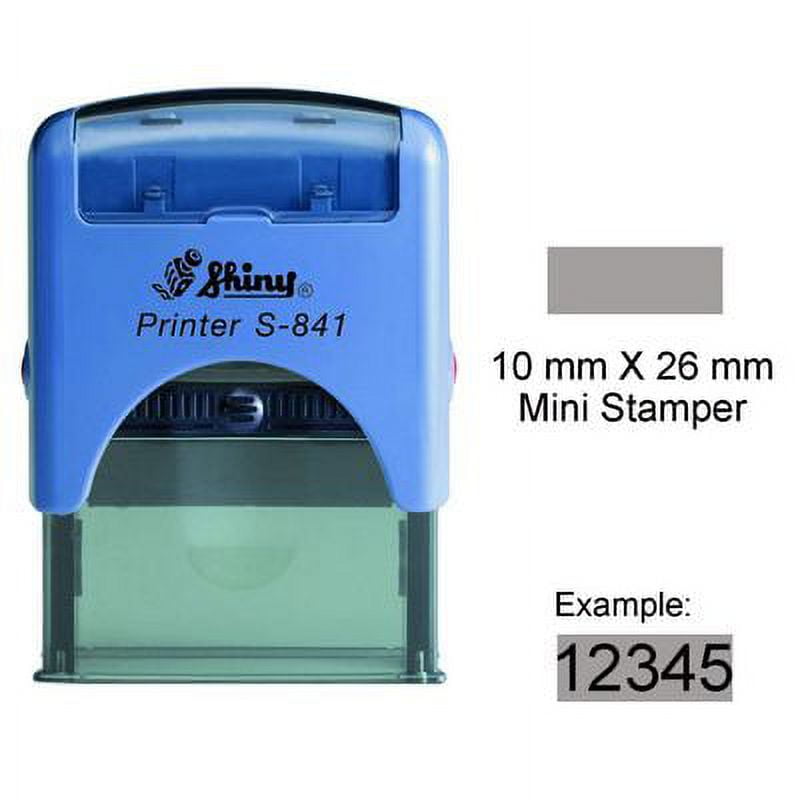Self Inking Rubber Stamp Shiny Mini Stamper Office Stationery Custom 1 ...
