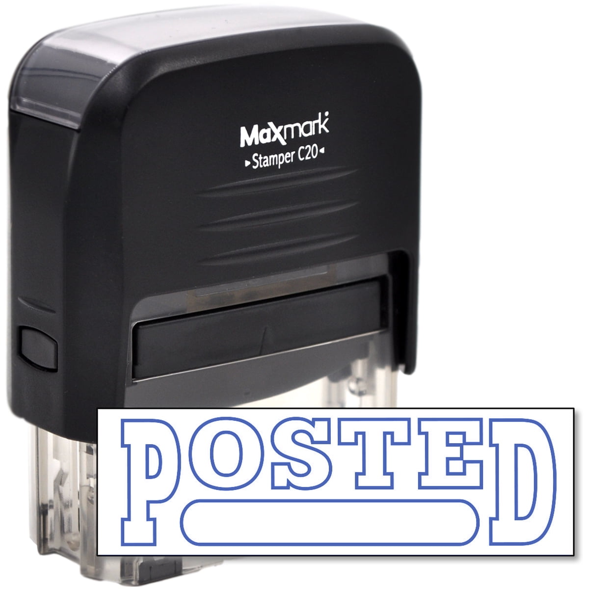 Self Inking Rubber Stamp with Blue Ink (POSTED) - Walmart.com