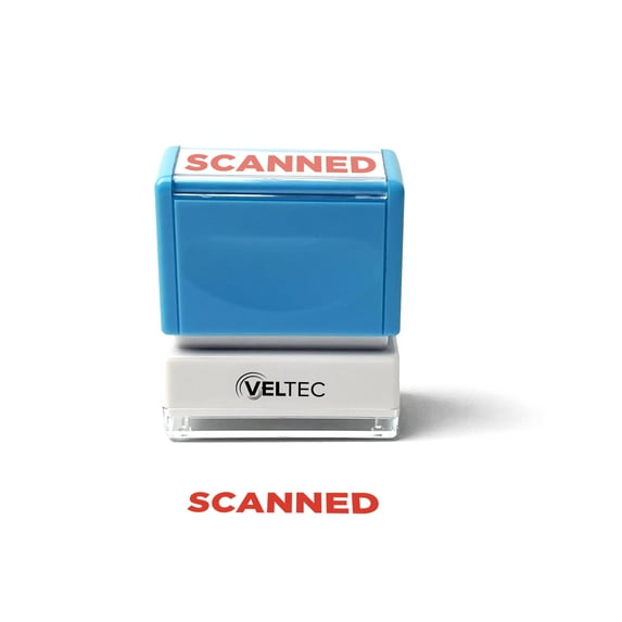 Self Inking Stamp, Pre Inked Office Stamp for Business, Red Ink Custom ...