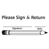 SHAPES ETC. Self Inking Teacher Stamp - Sign & Return - Walmart.com