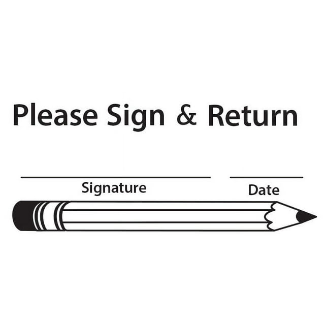 Self Inking Teacher Stamp - Sign & Return - Walmart.com