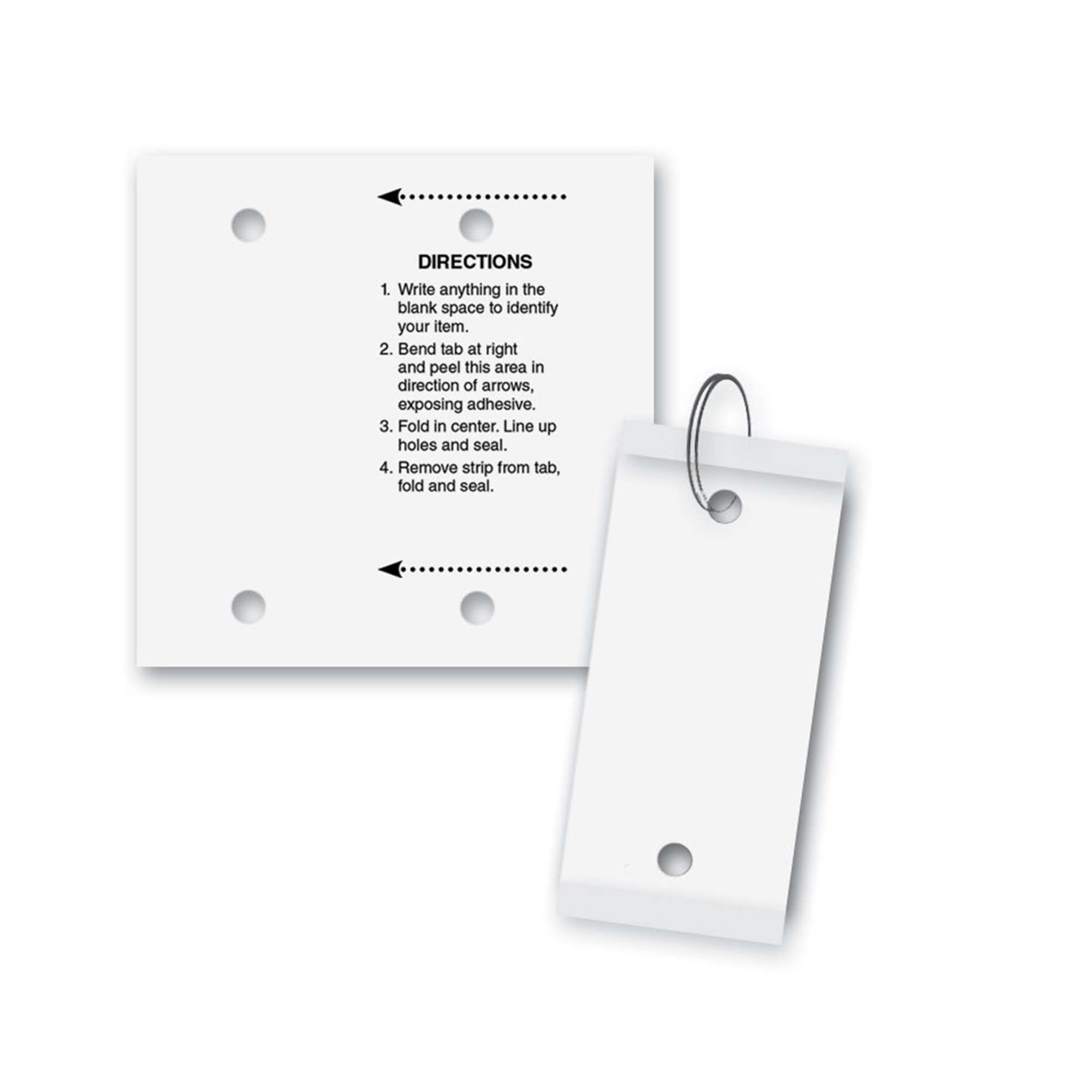 Self-Laminating Key Tags - Blank White - Pack/250 - Walmart.com