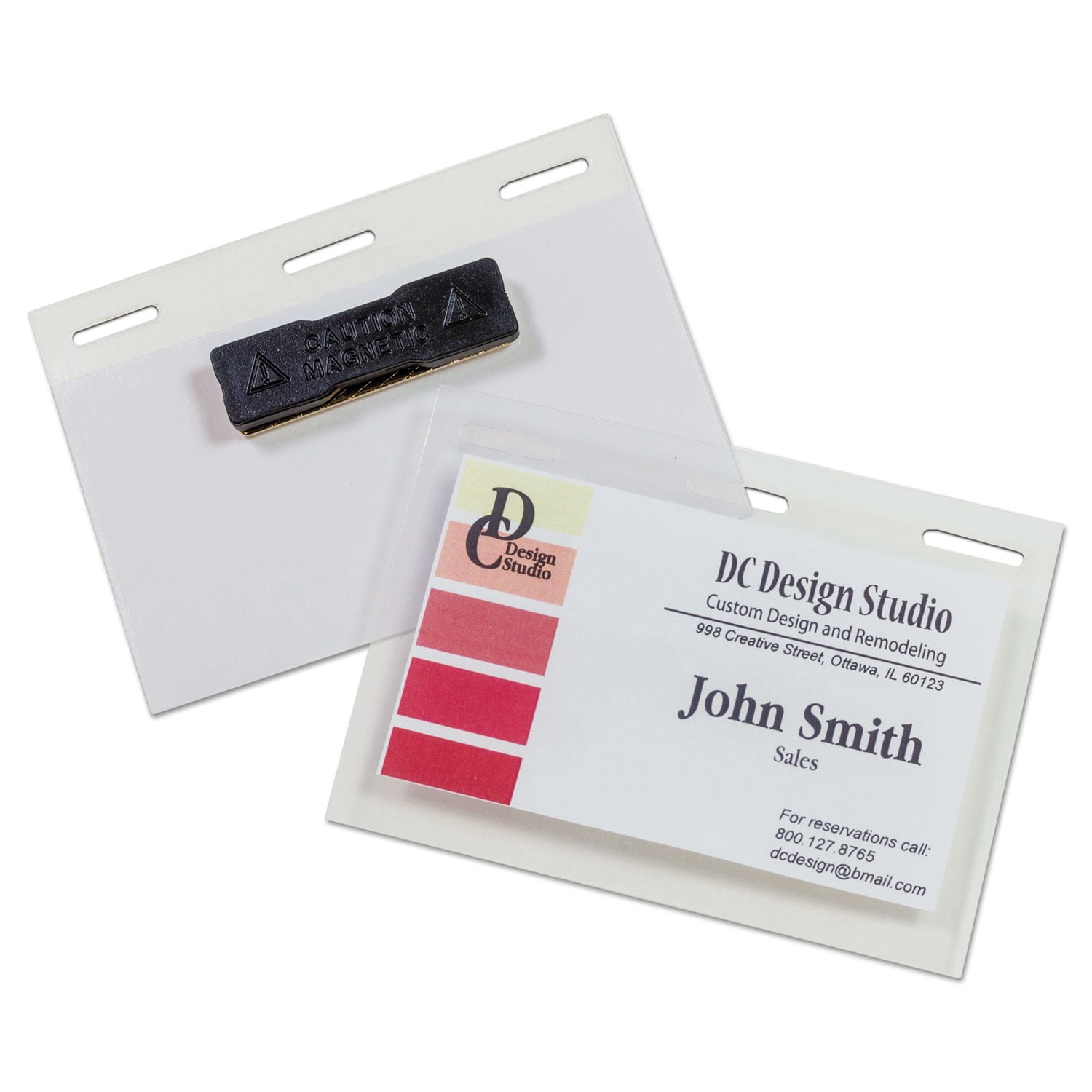 Self-Laminating Name Badge Holder for Office Use - Walmart Business ...