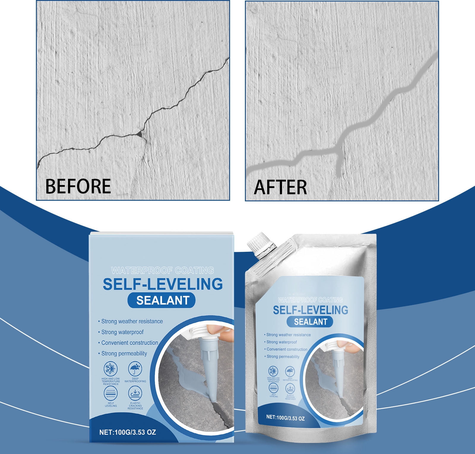Self Leveling Sealant Waterproof Substrate Protection For Indoor ...