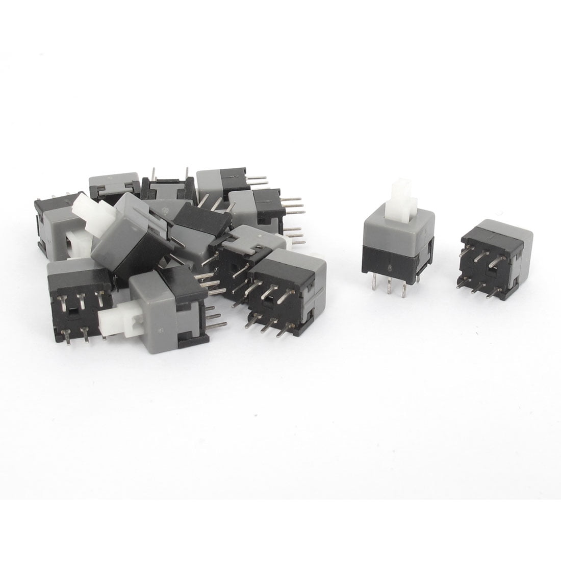 Self Locking 6-pin DIP Push Button Tactile Tact Switch 7mmx7mmx12mm ...