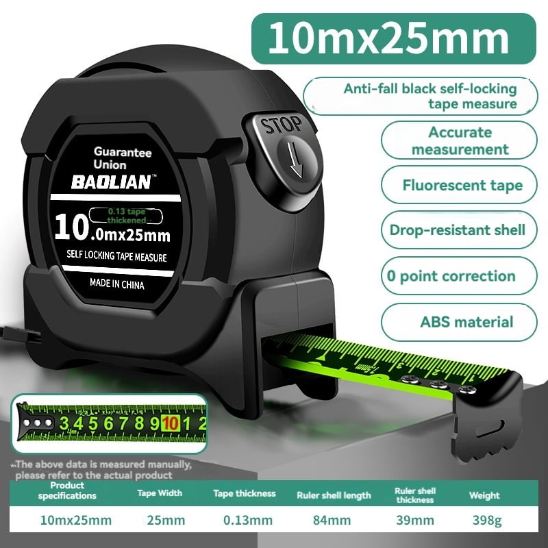 Self Locking Fluorescent Steel Tape Measure High-Precision Laser Inkjet ...