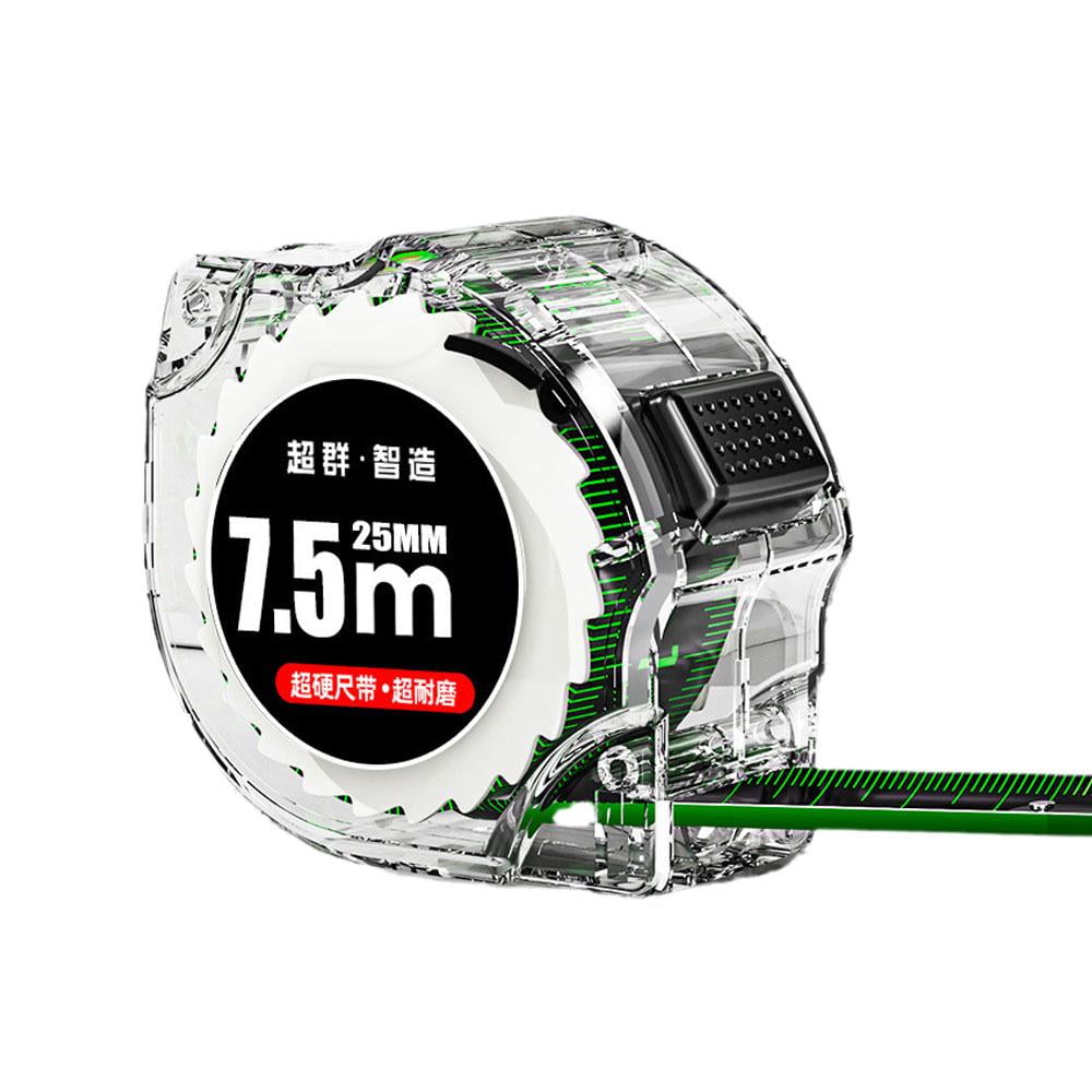 Self Locking Fluorescent Steel Tape Measure High-Precision Ruler Fast ...