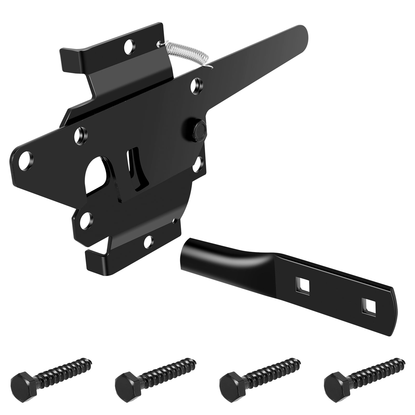 Self-Locking Gate Latch Automatic Gravitation Fence Latch Heavy Duty ...