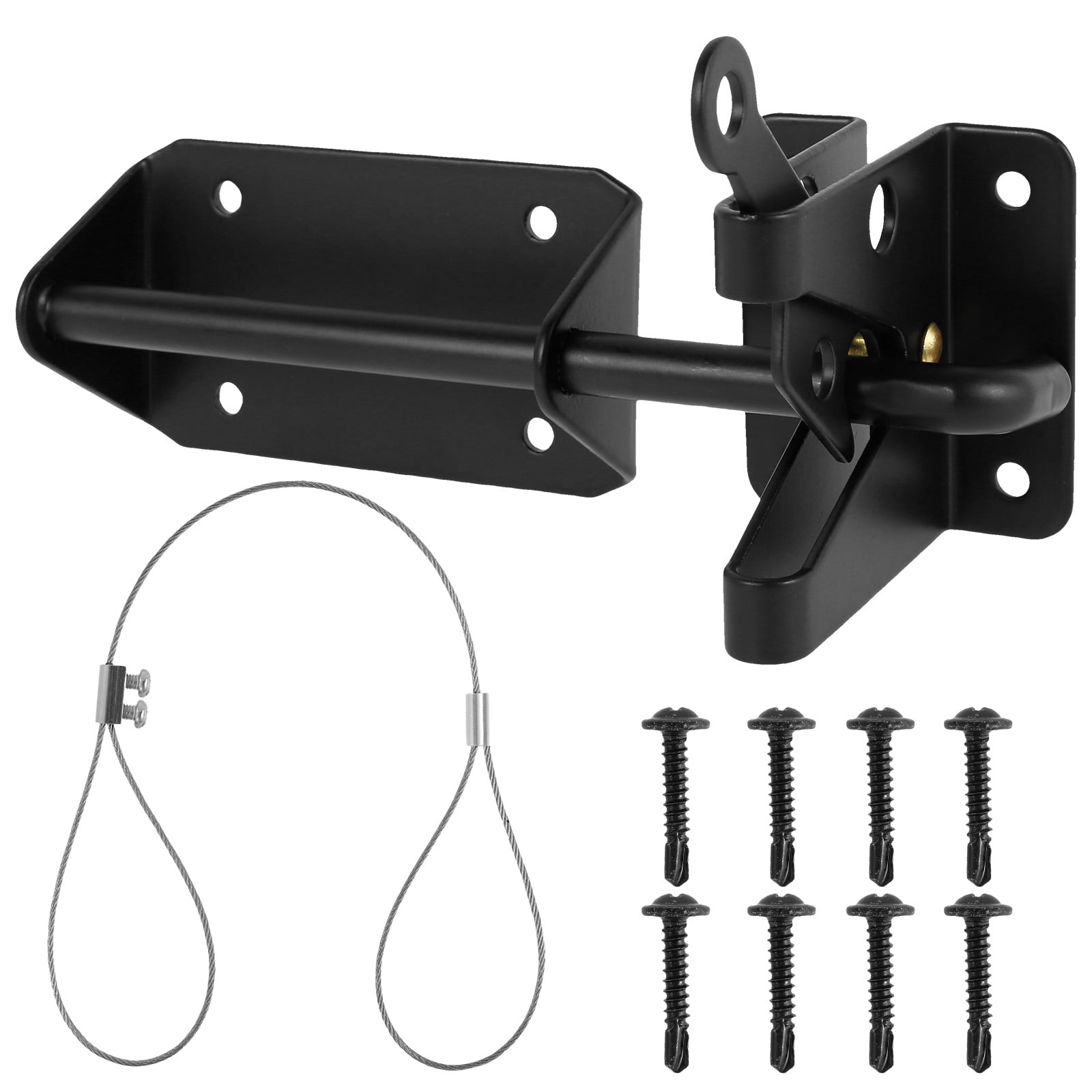 Self-Locking Gate Latch Heavy Duty Automatic Gate Latch 7.4 inch ...