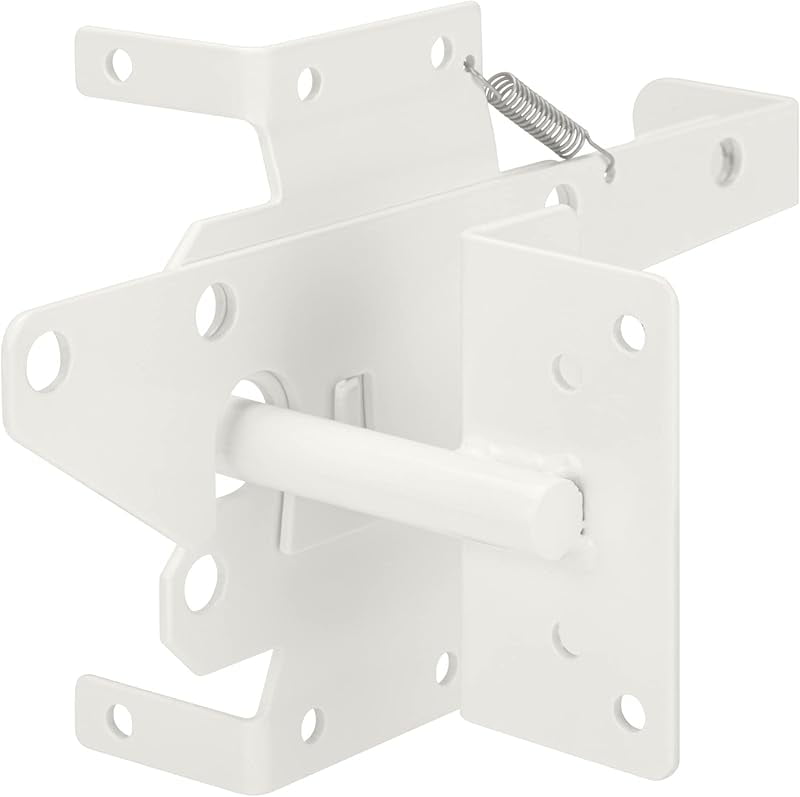 Self-Locking Gate Latch Heavy Duty Post Mount Automatic Gravity Lever ...